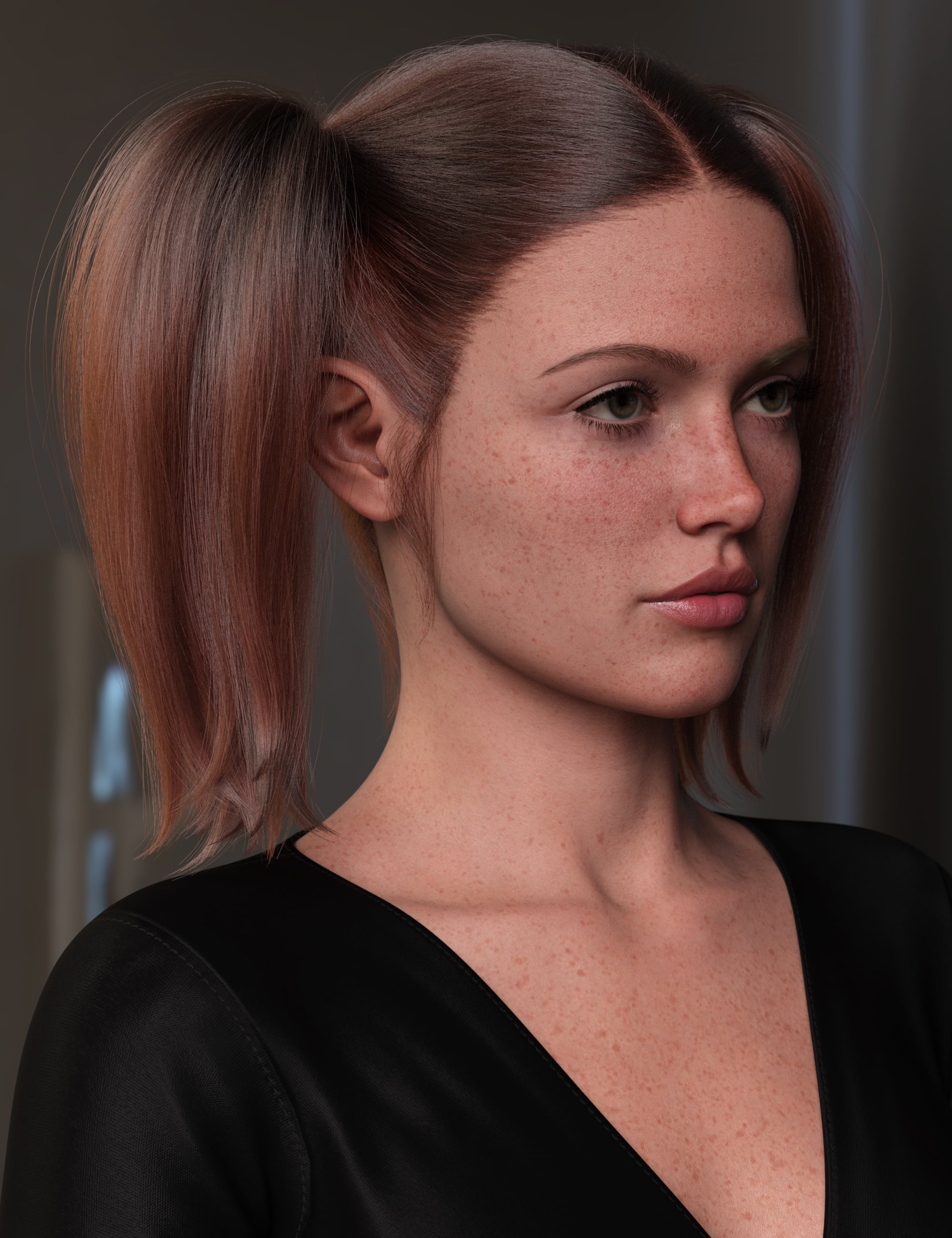 dForce Strand-Based Voluminous Pigtails Hair for Genesis 9 | Daz 3D