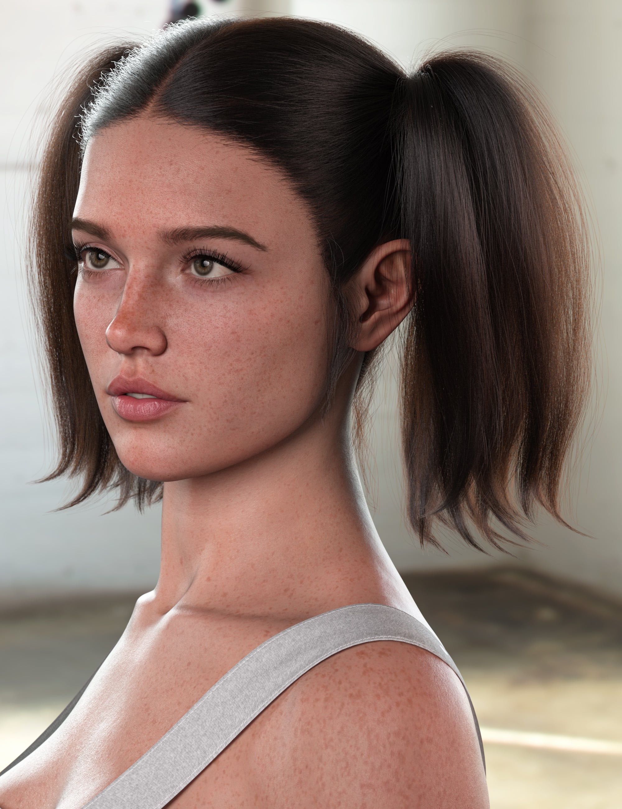 dForce Strand-Based Voluminous Pigtails Hair for Genesis 9 | Daz 3D