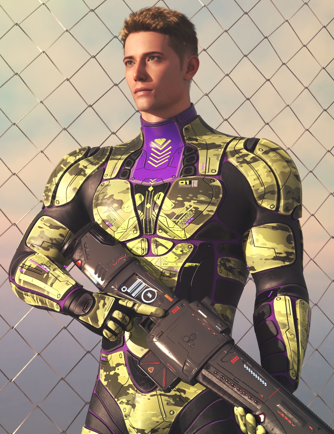 ZK Sci-Fi Skull 01 for Genesis 8, 8.1 and 9 | Daz 3D