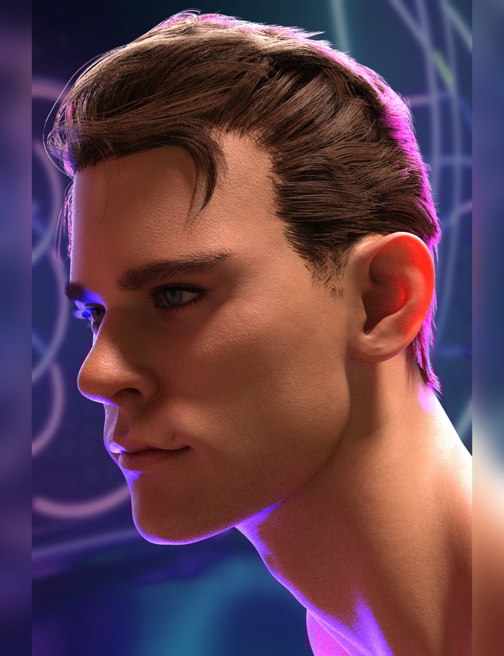 PFA Eclipse Flow Hair For Genesis 9 | Daz 3D