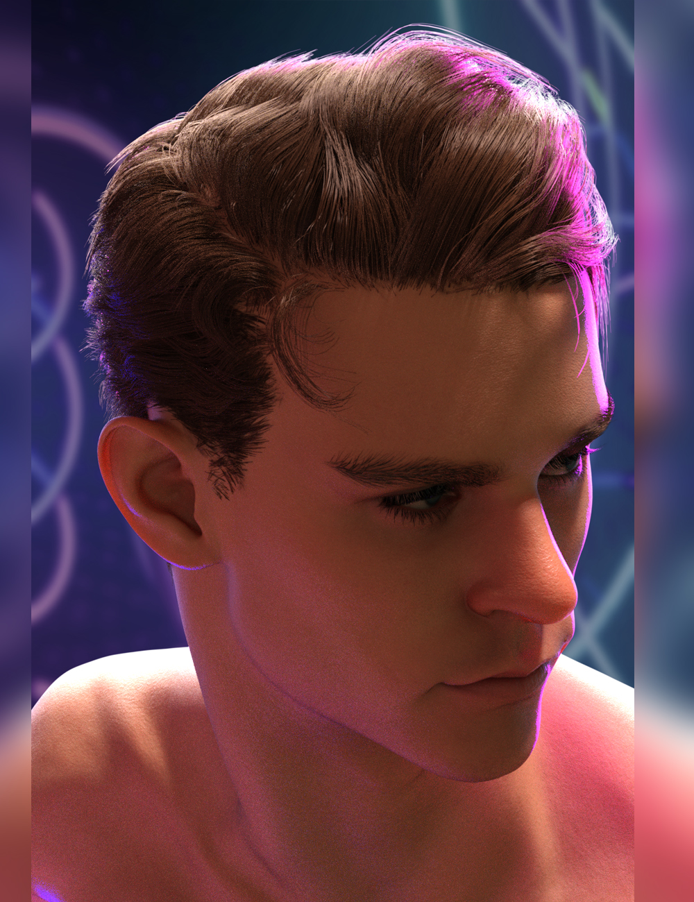 PFA Eclipse Flow Hair For Genesis 9 | Daz 3D
