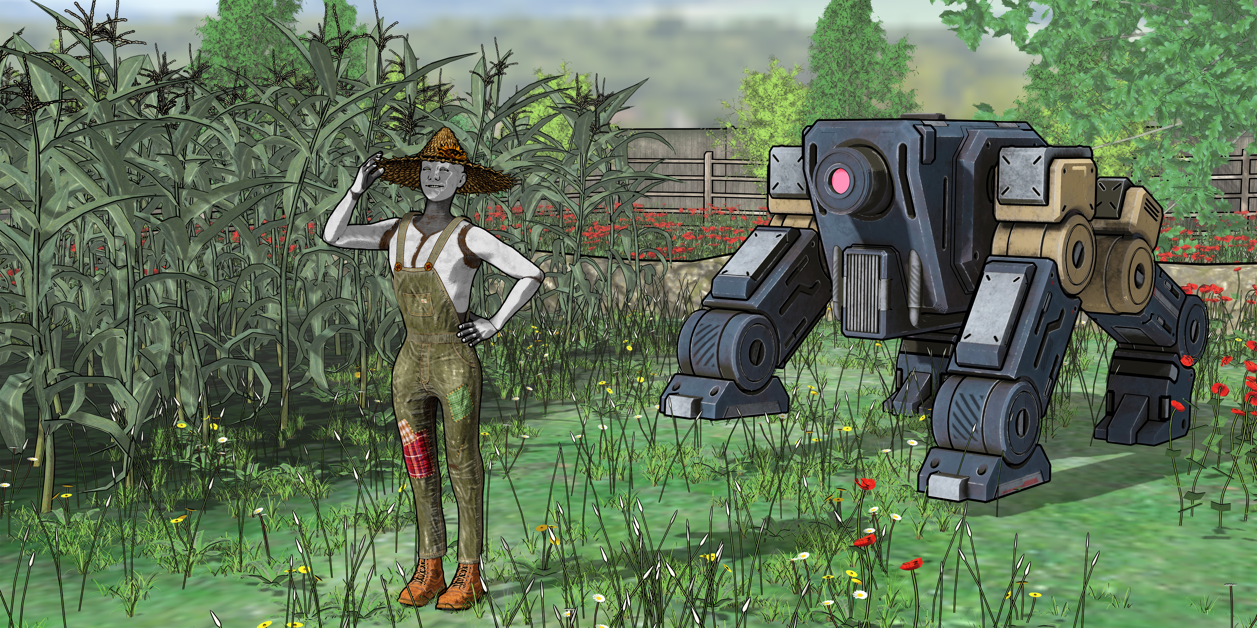 Oso Robot Servant FilaToon Expansion | Daz 3D