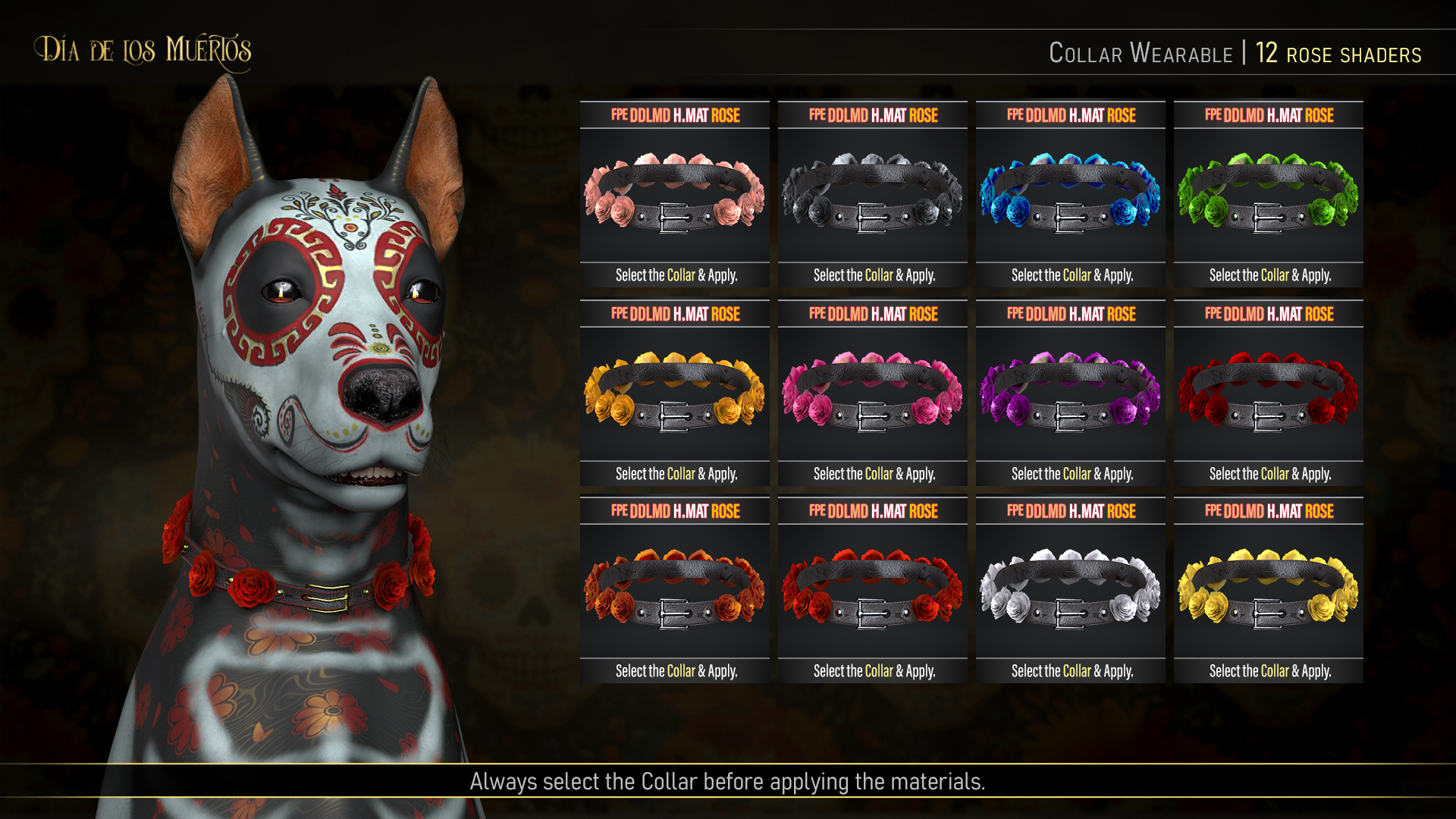 FPE Dia de los Muertos Makeup for Daz Dog 8 | Daz 3D