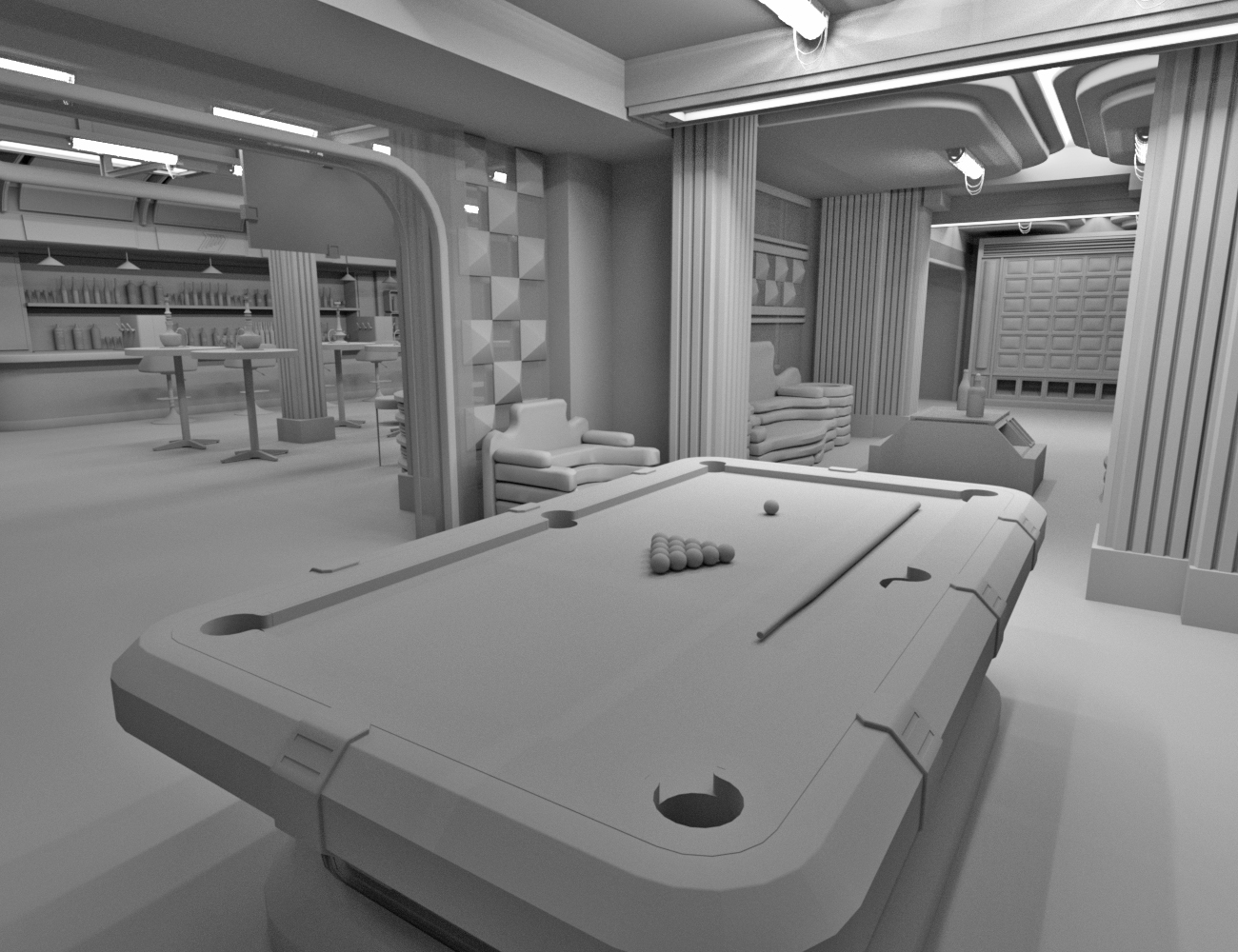 XI Neo Noir Pub | Daz 3D