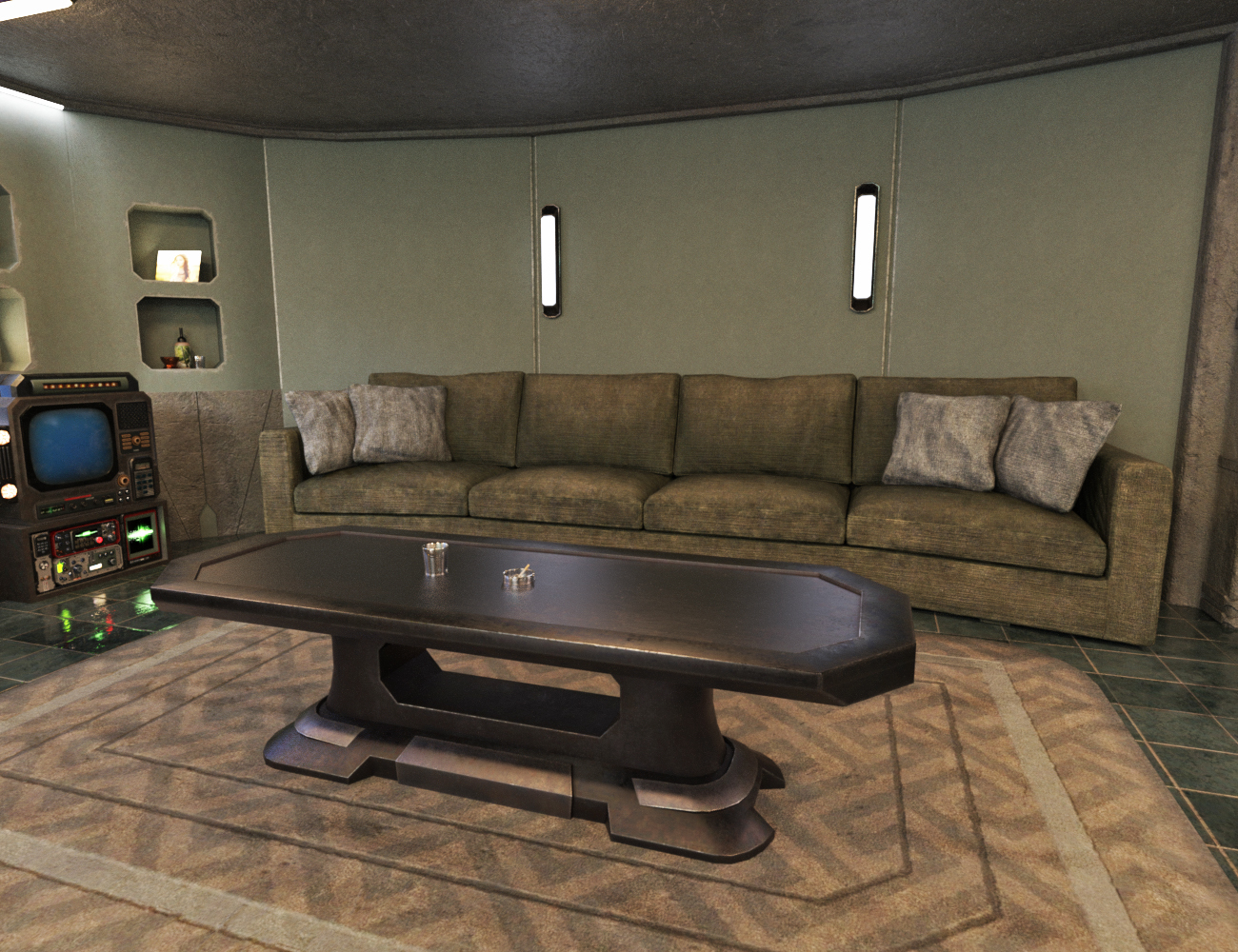 XI Neo Noir Apartment | Daz 3D
