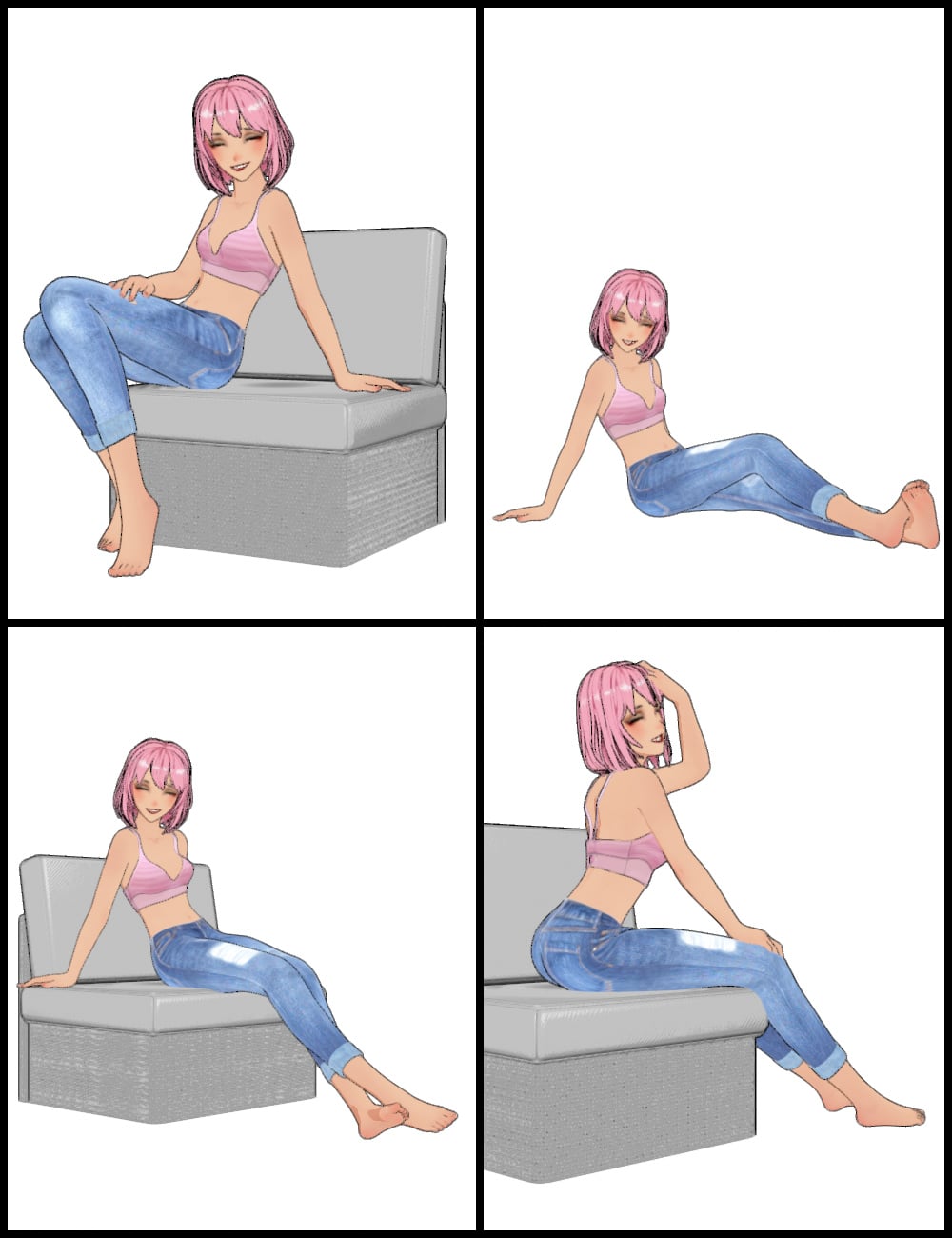 IGD Suwaru Poses for Genesis 9 Toon Feminine | Daz 3D