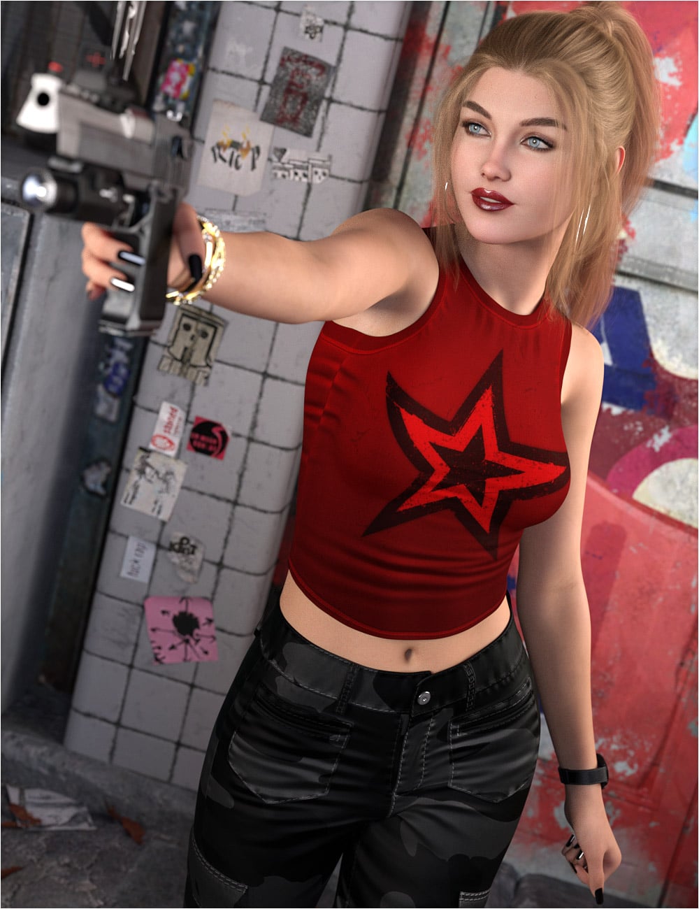 Commando Textures for dForce SU Urban Military Outfit | Daz 3D