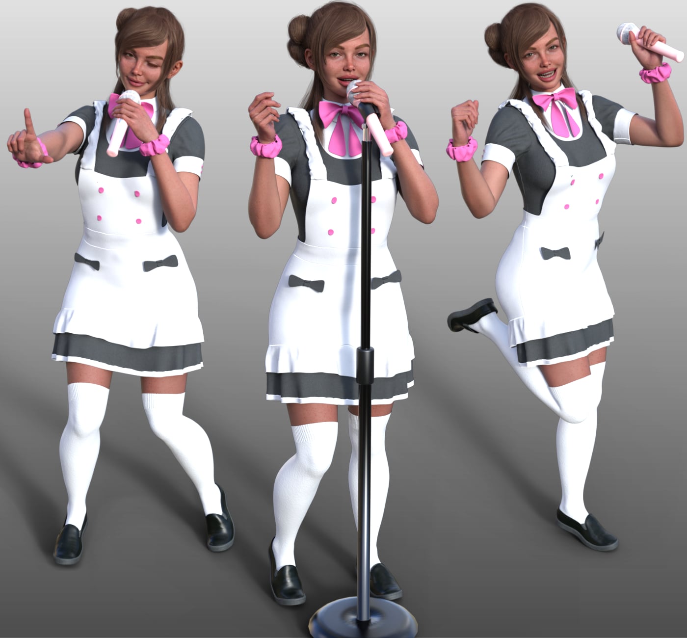 FG Maid Cafe Poses | Daz 3D