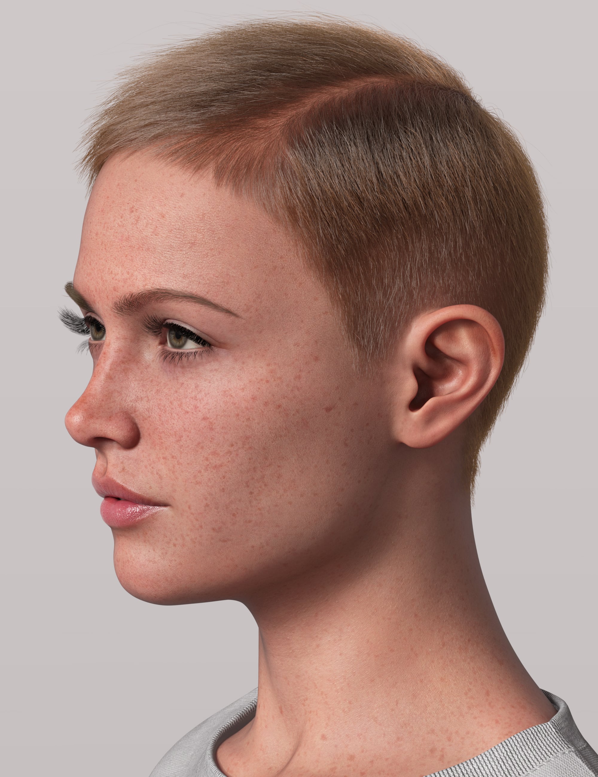 dForce Strand-Based Very Short Pixie Style Hair for Genesis 9 and 8 ...