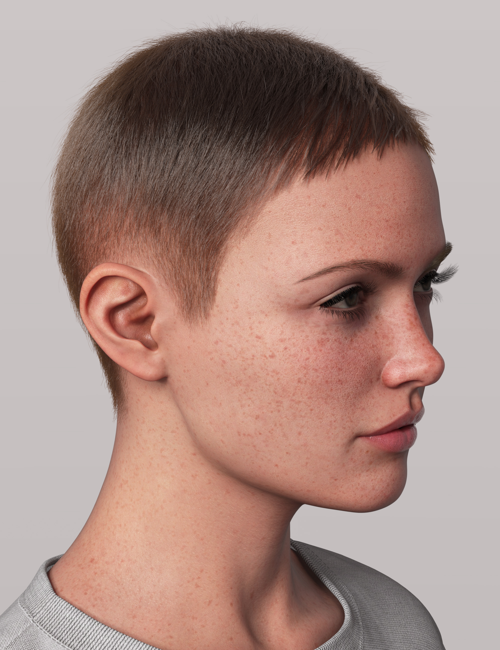 dForce Strand-Based Very Short Pixie Style Hair for Genesis 9 and 8 ...