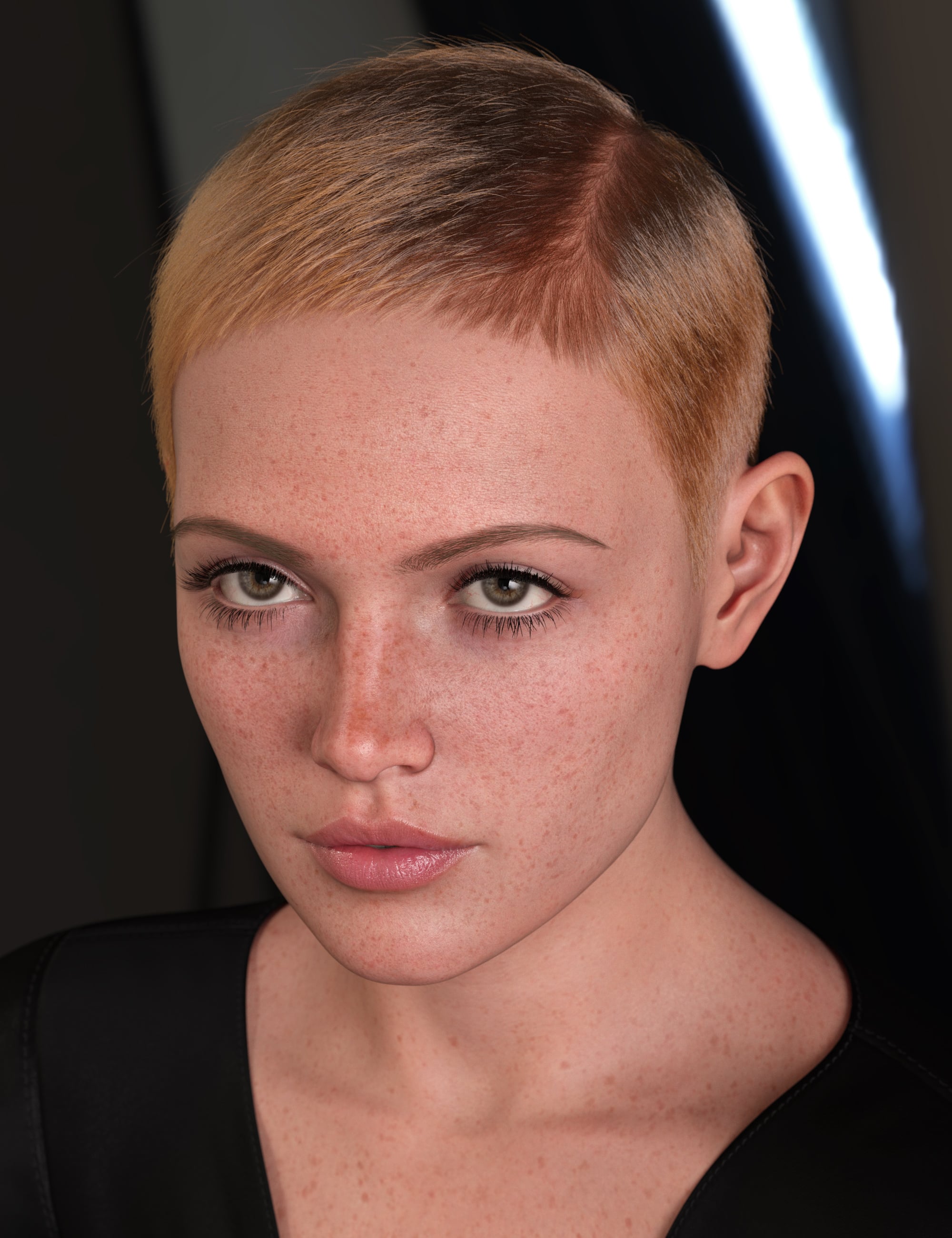 dForce Strand-Based Very Short Pixie Style Hair Color Expansion | Daz 3D