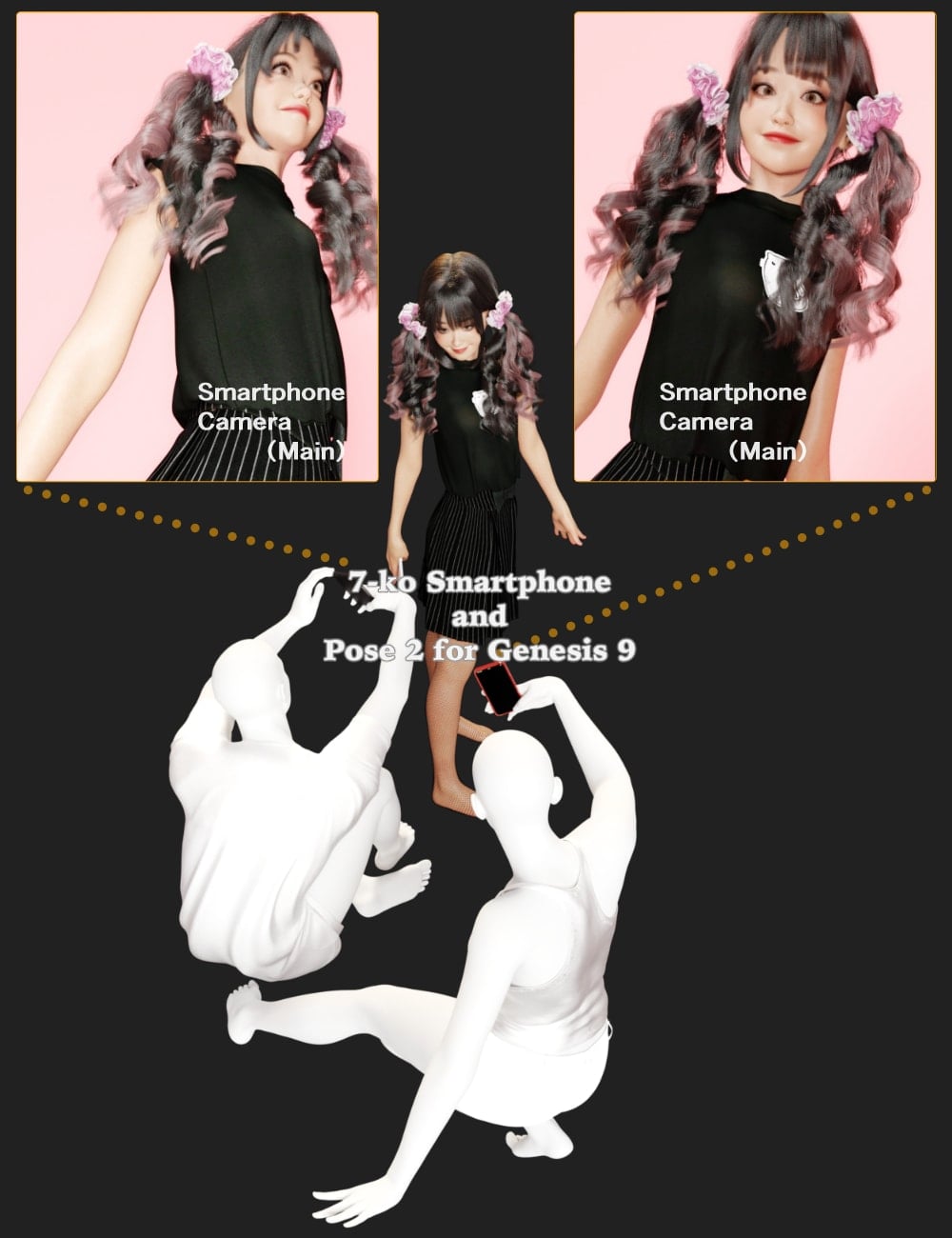7-ko Flower Bundle for Genesis 9 Feminine | Daz 3D