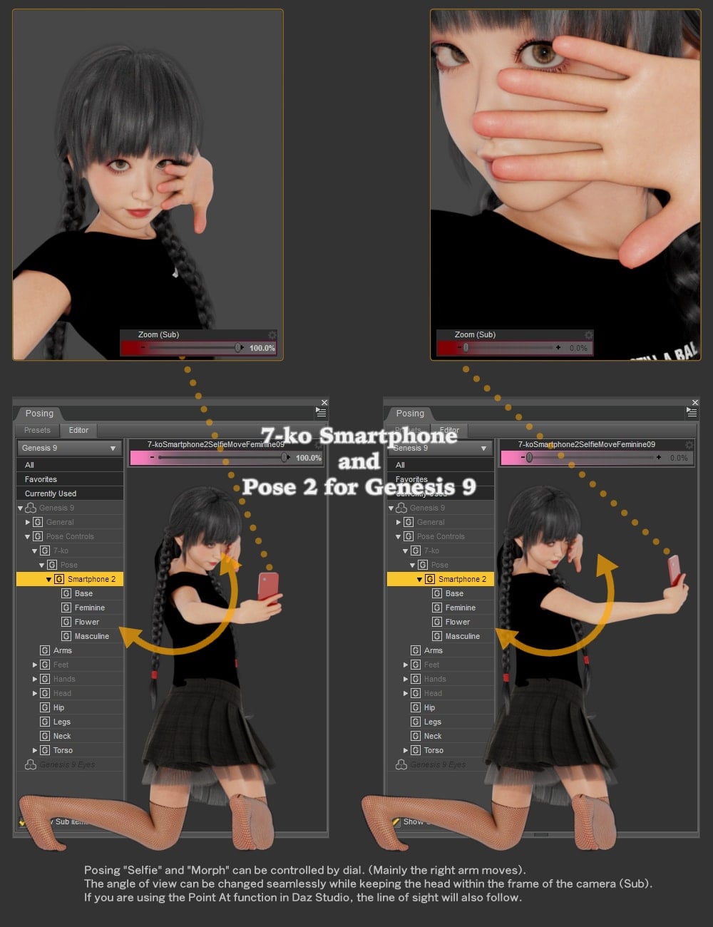 7-ko Flower Bundle for Genesis 9 Feminine | Daz 3D