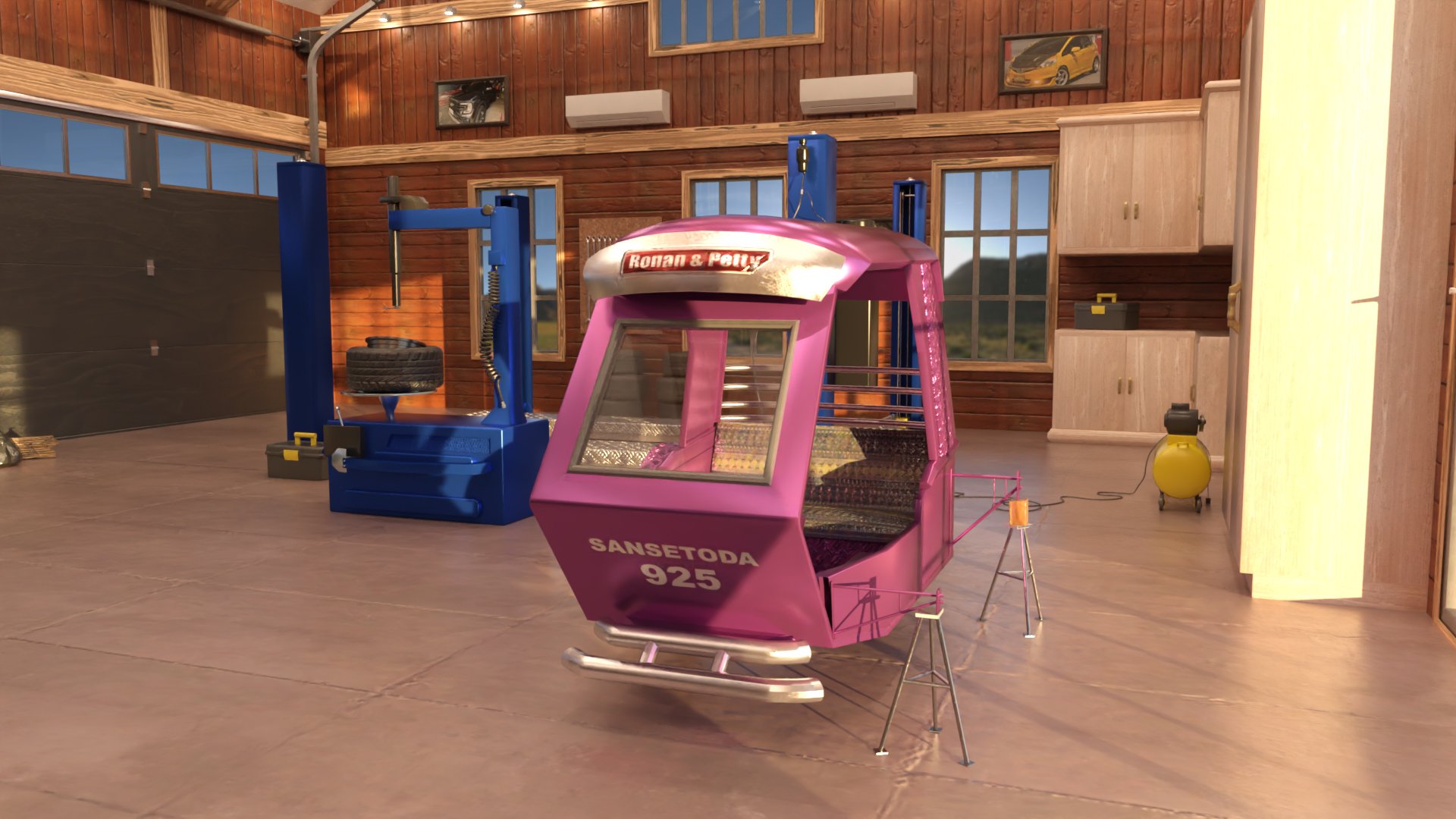 Garage Classic House | Daz 3D