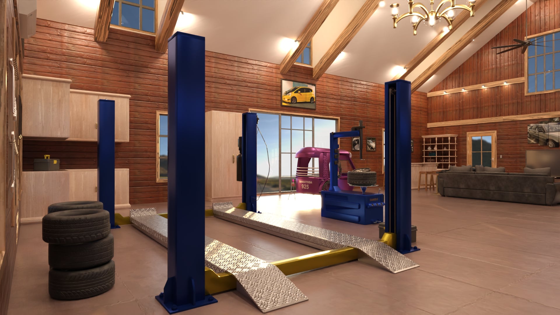 Garage Classic House | Daz 3D