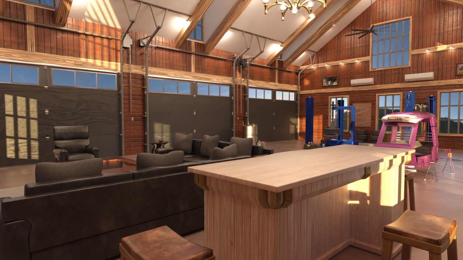 Garage Classic House | Daz 3D
