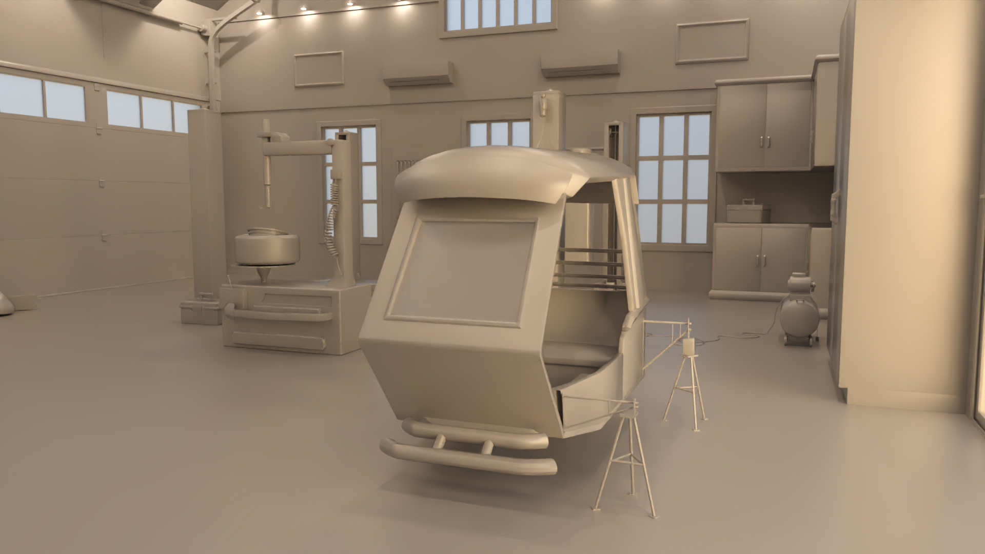 Garage Classic House | Daz 3D