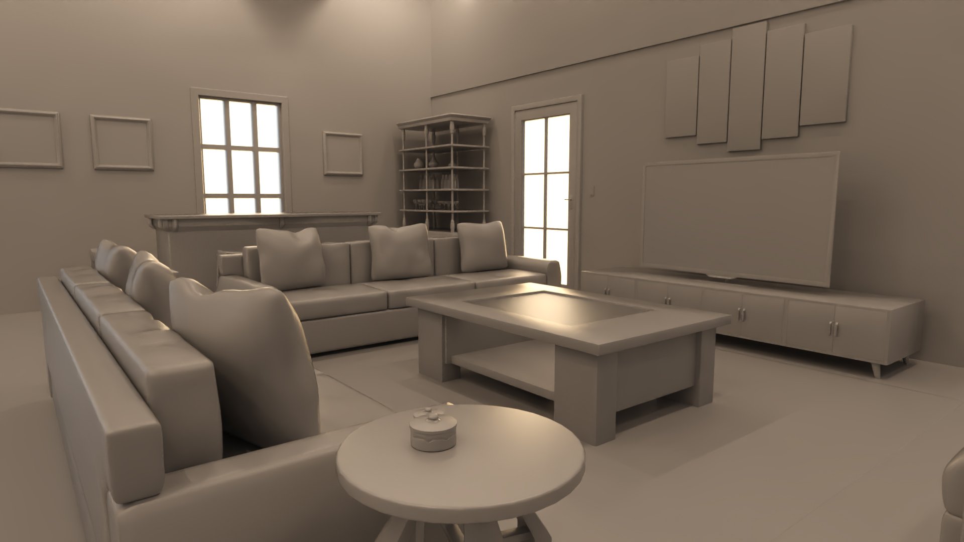 Garage Classic House | Daz 3D