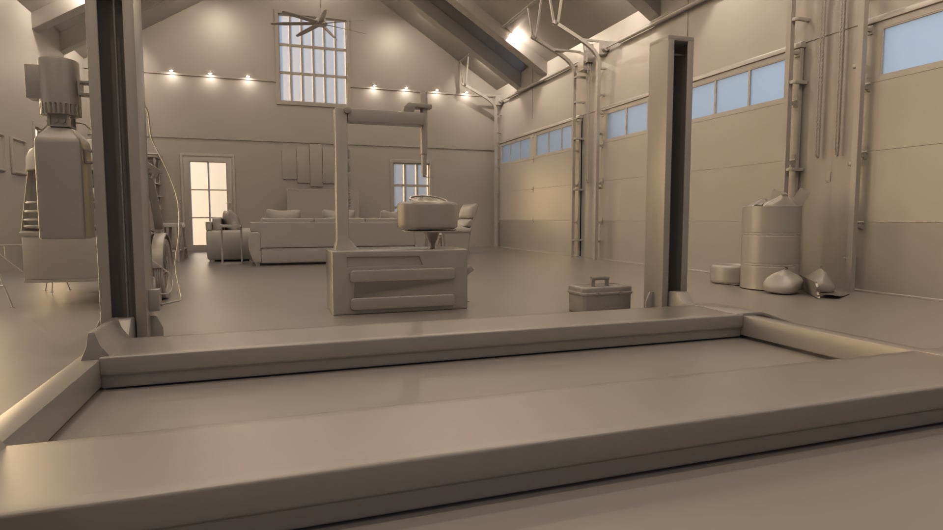 Garage Classic House | Daz 3D