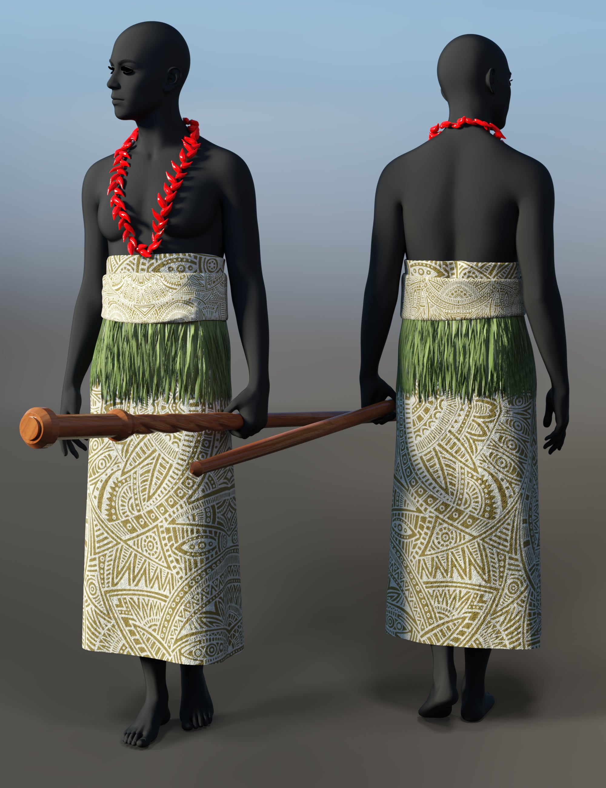 AH dForce Samoan Outfit For Genesis 9 | Daz 3D