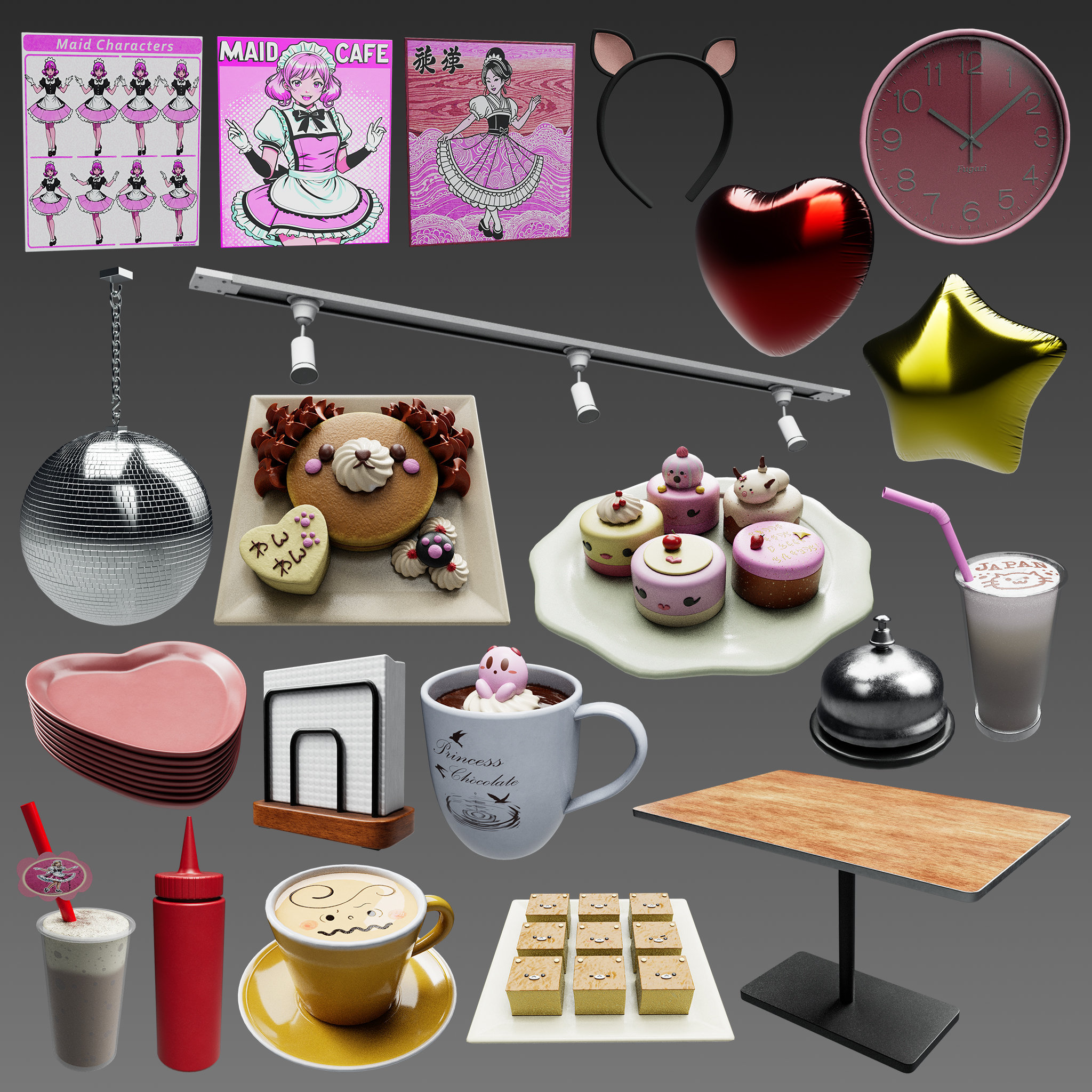 FG Maid Cafe Bundle | Daz 3D