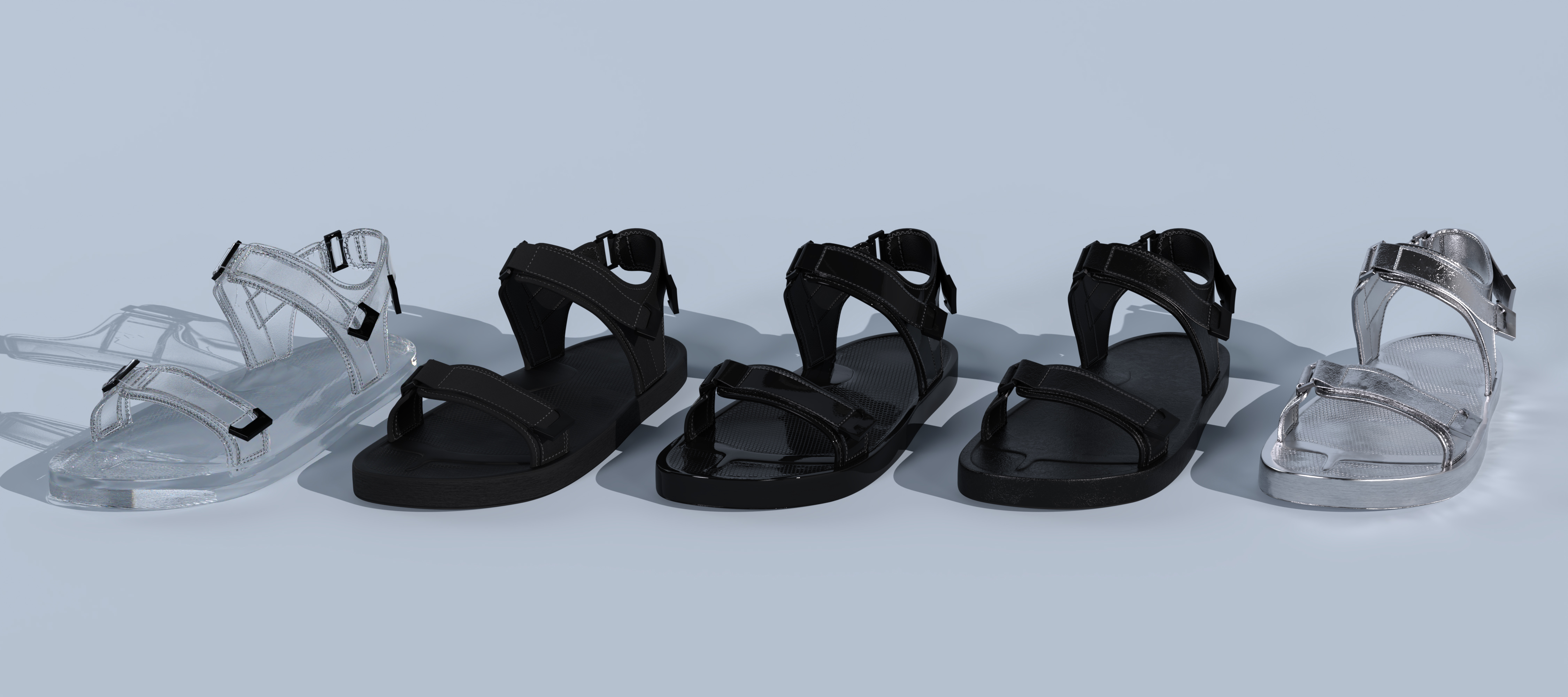 CW Darcy Flat Sandals for Genesis 9 and 8 | Daz 3D