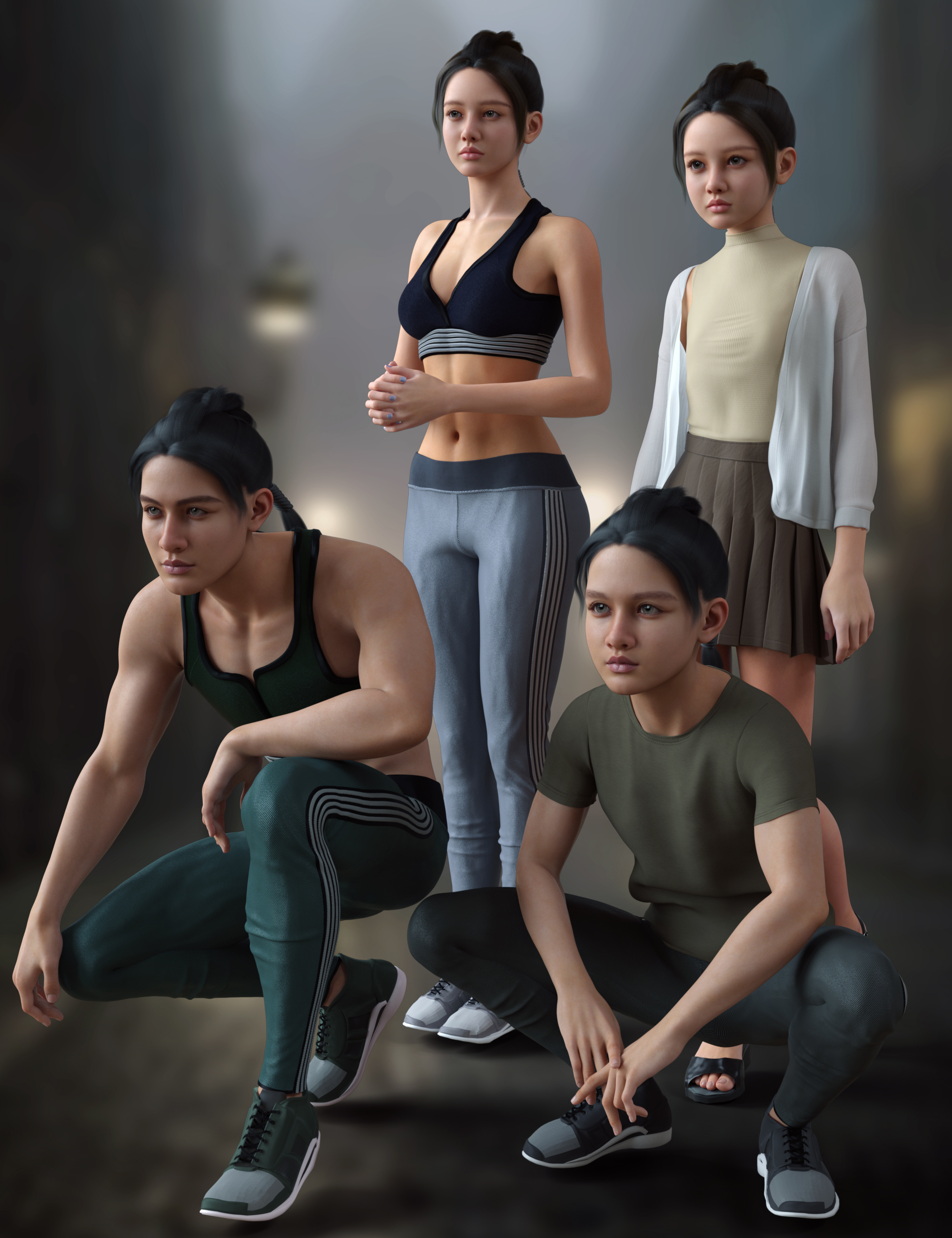 Vo Muell Character, Hair, and Clothes for Genesis 9 Bundle | Daz 3D