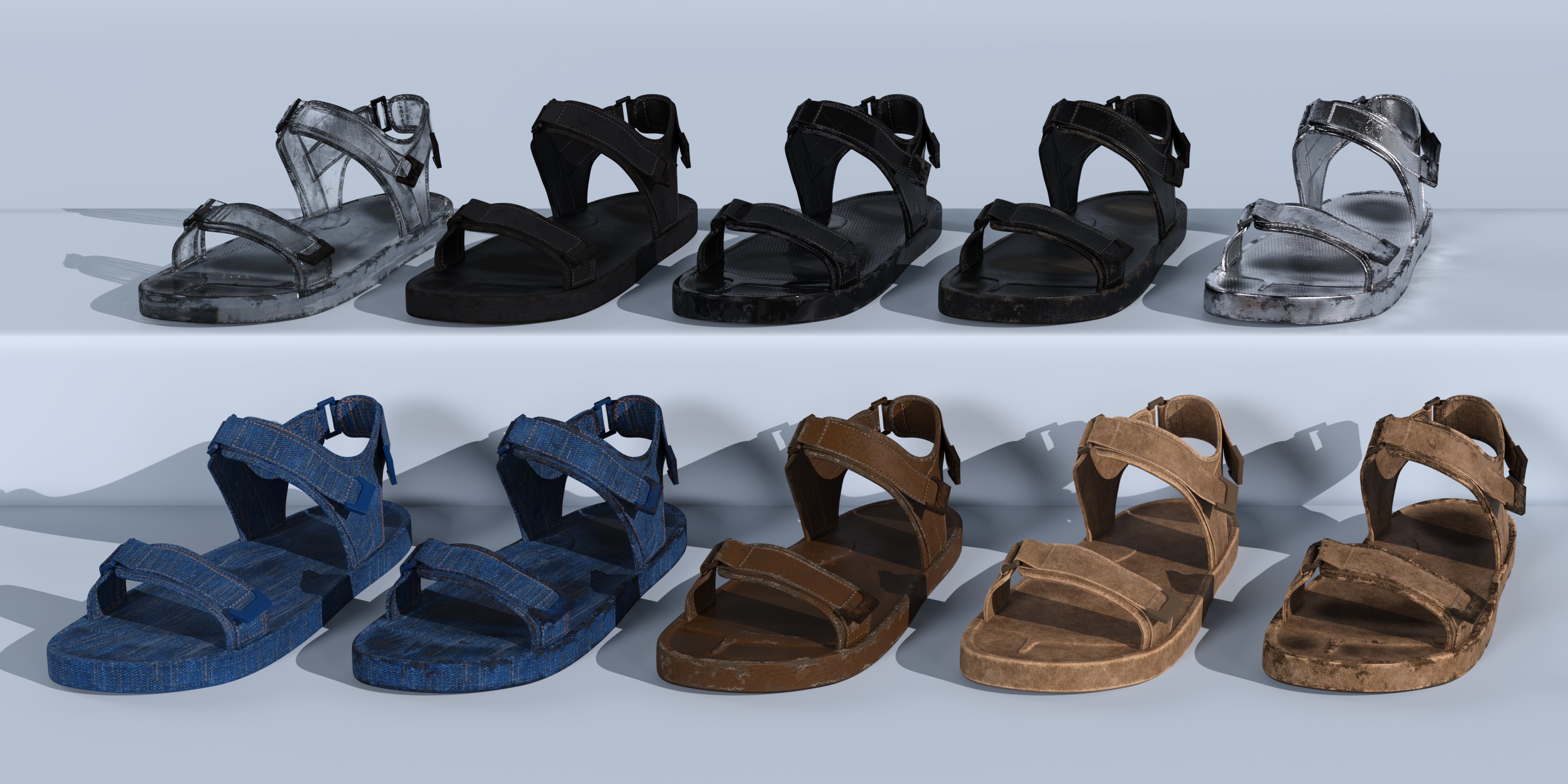Textras For CW Darcy Flat Sandals | Daz 3D