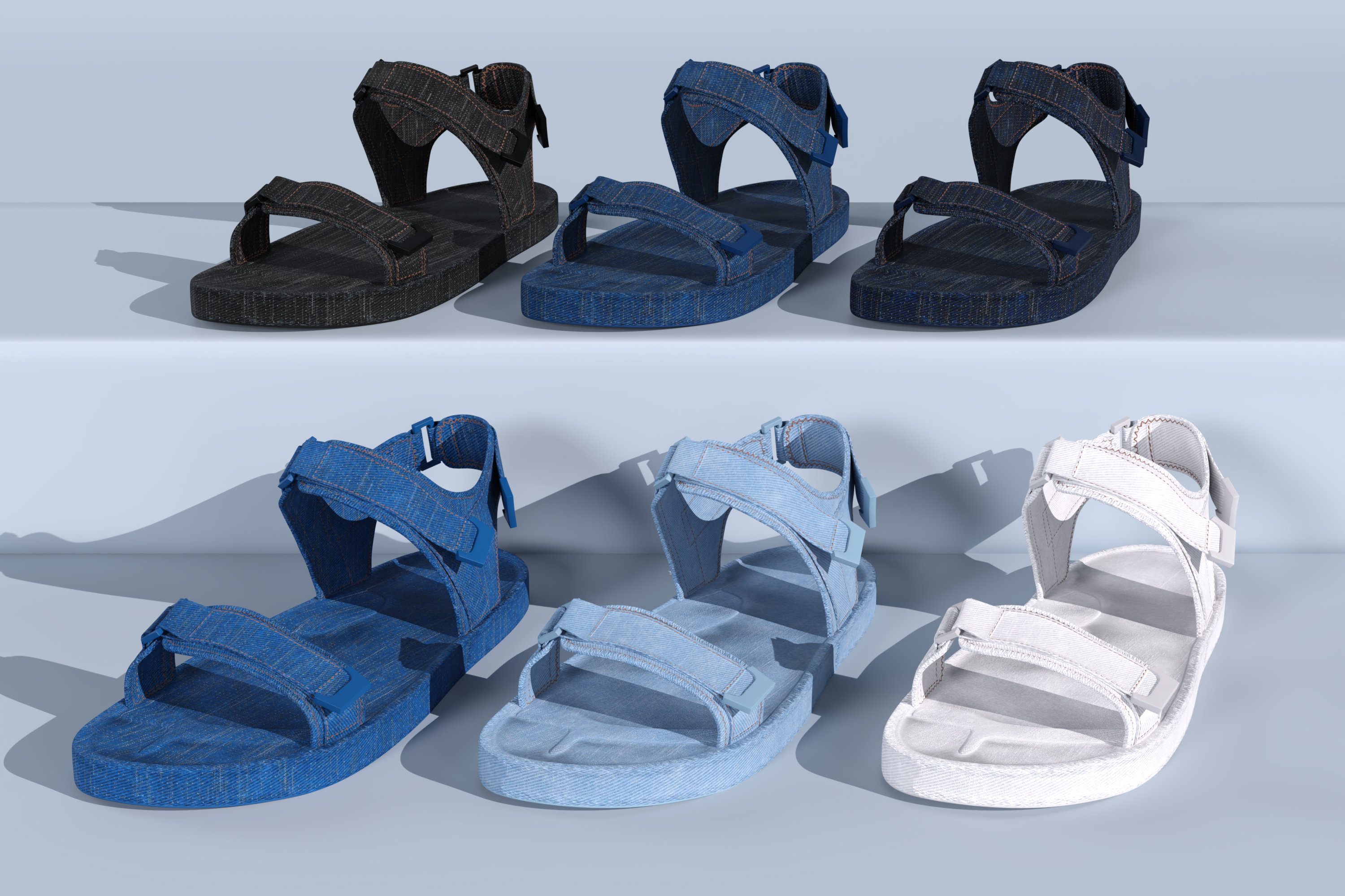 Textras For CW Darcy Flat Sandals | Daz 3D
