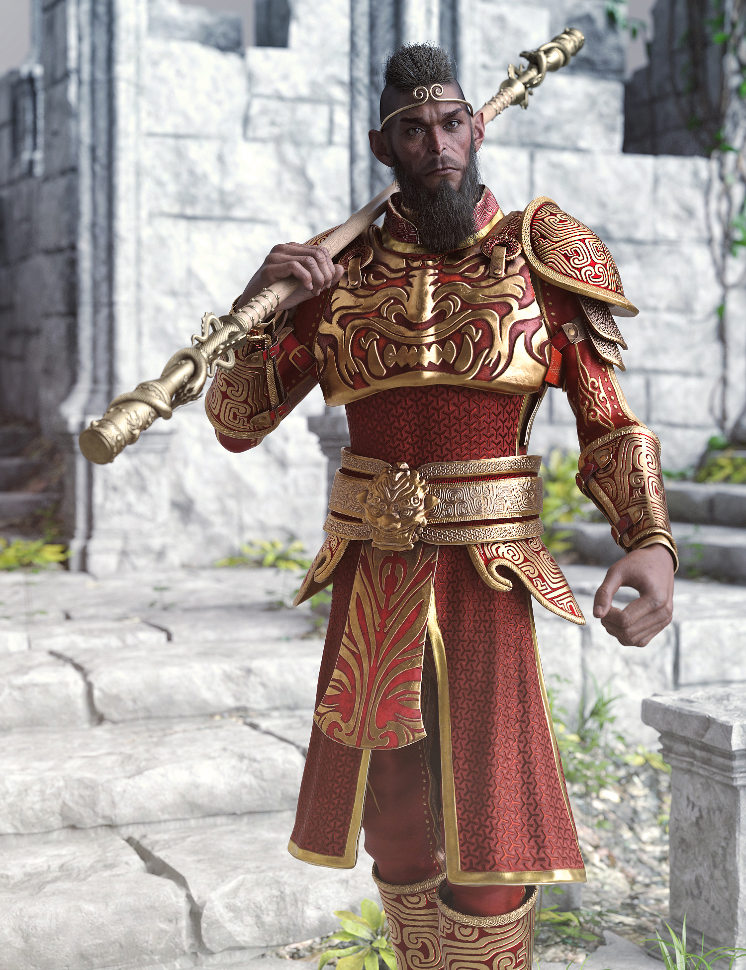 Wukong 9 HD Add-On Bundle | Daz 3D