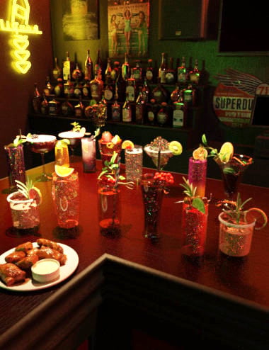 FG Bar Food and Drinks | Daz 3D