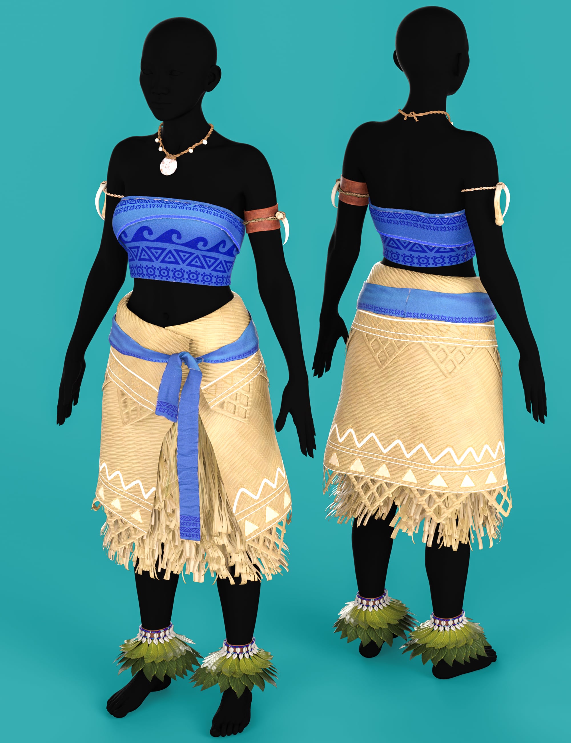 BW Tropical Harmony Outfit | Daz 3D