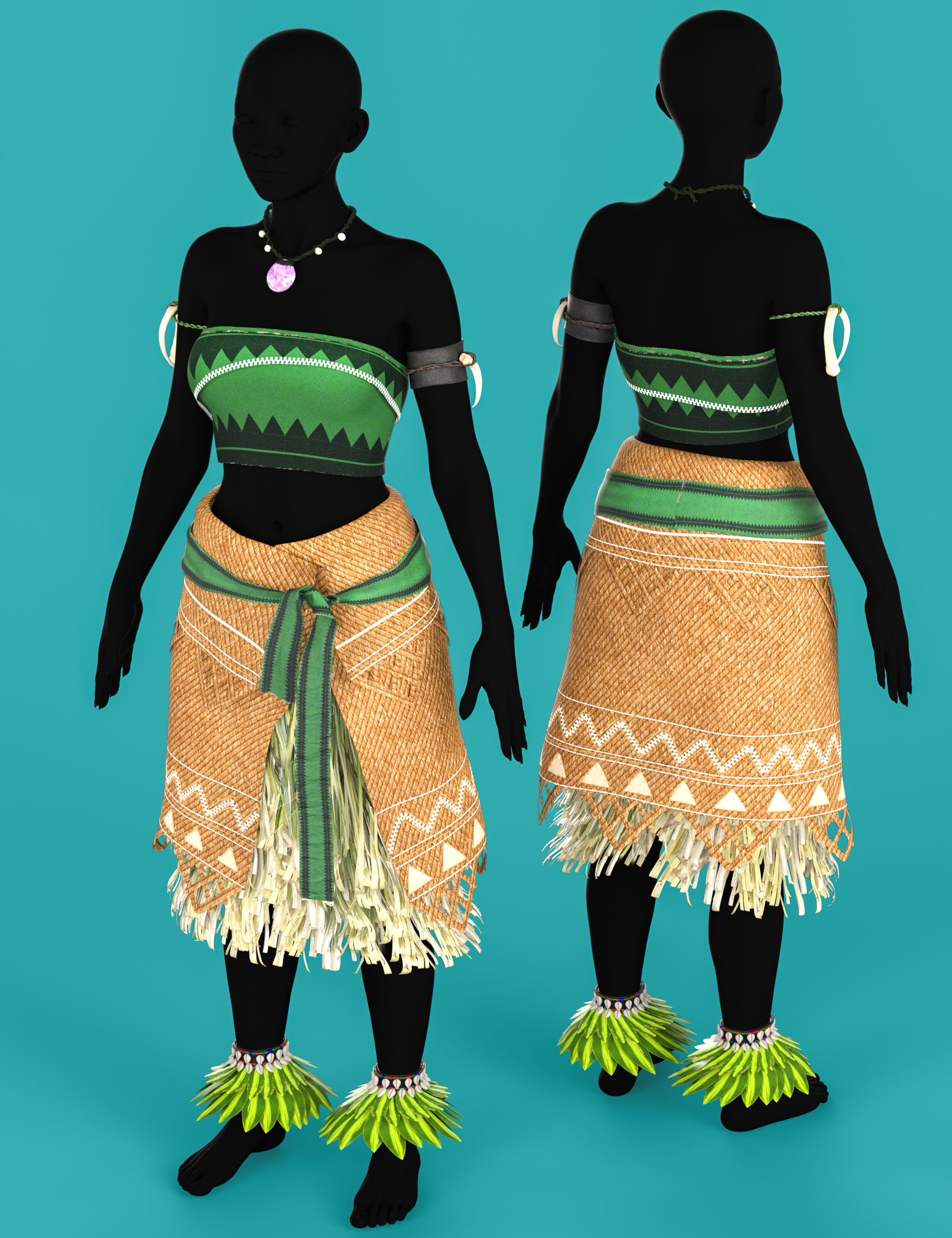 BW Tropical Harmony Outfit | Daz 3D