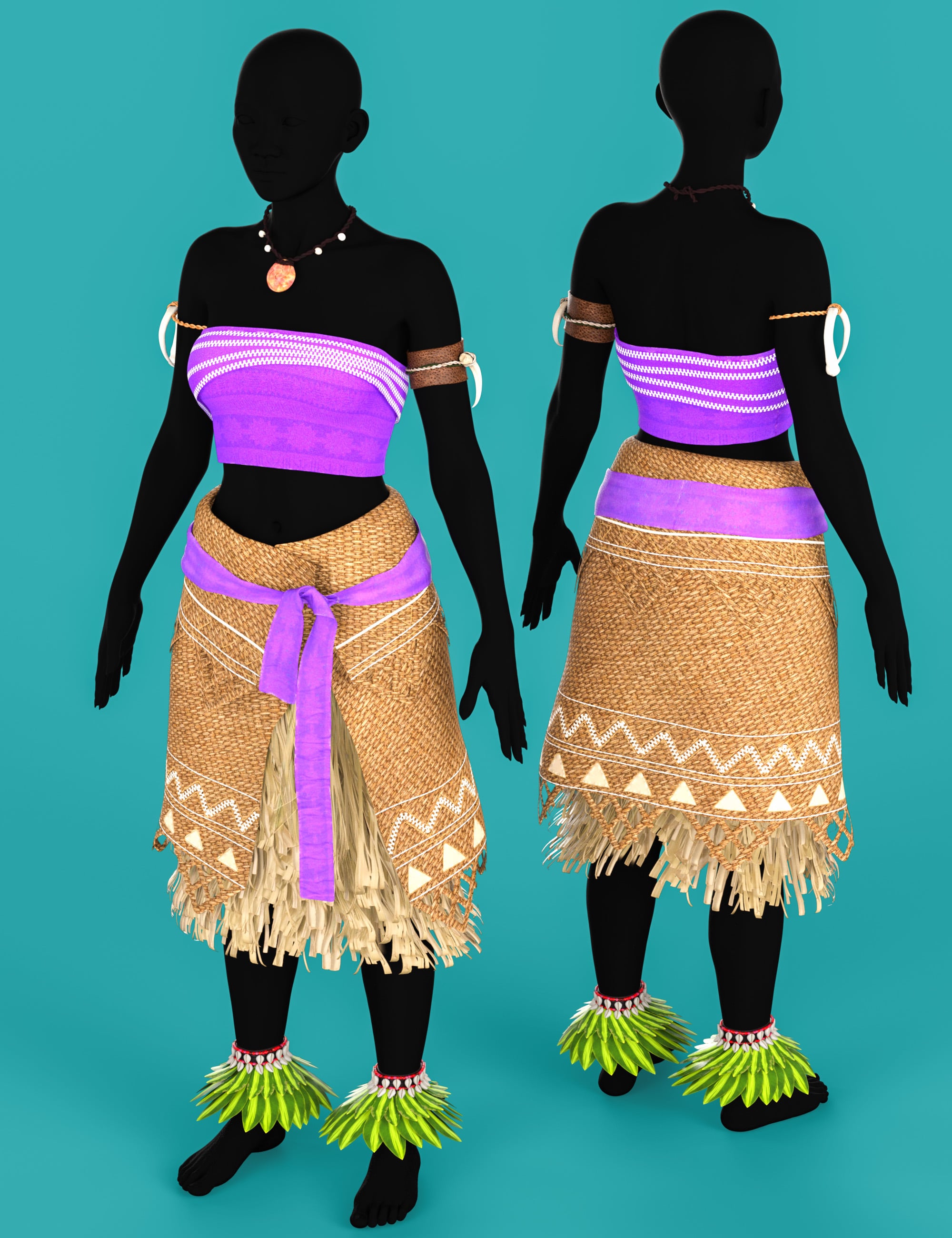 BW Tropical Harmony Outfit | Daz 3D