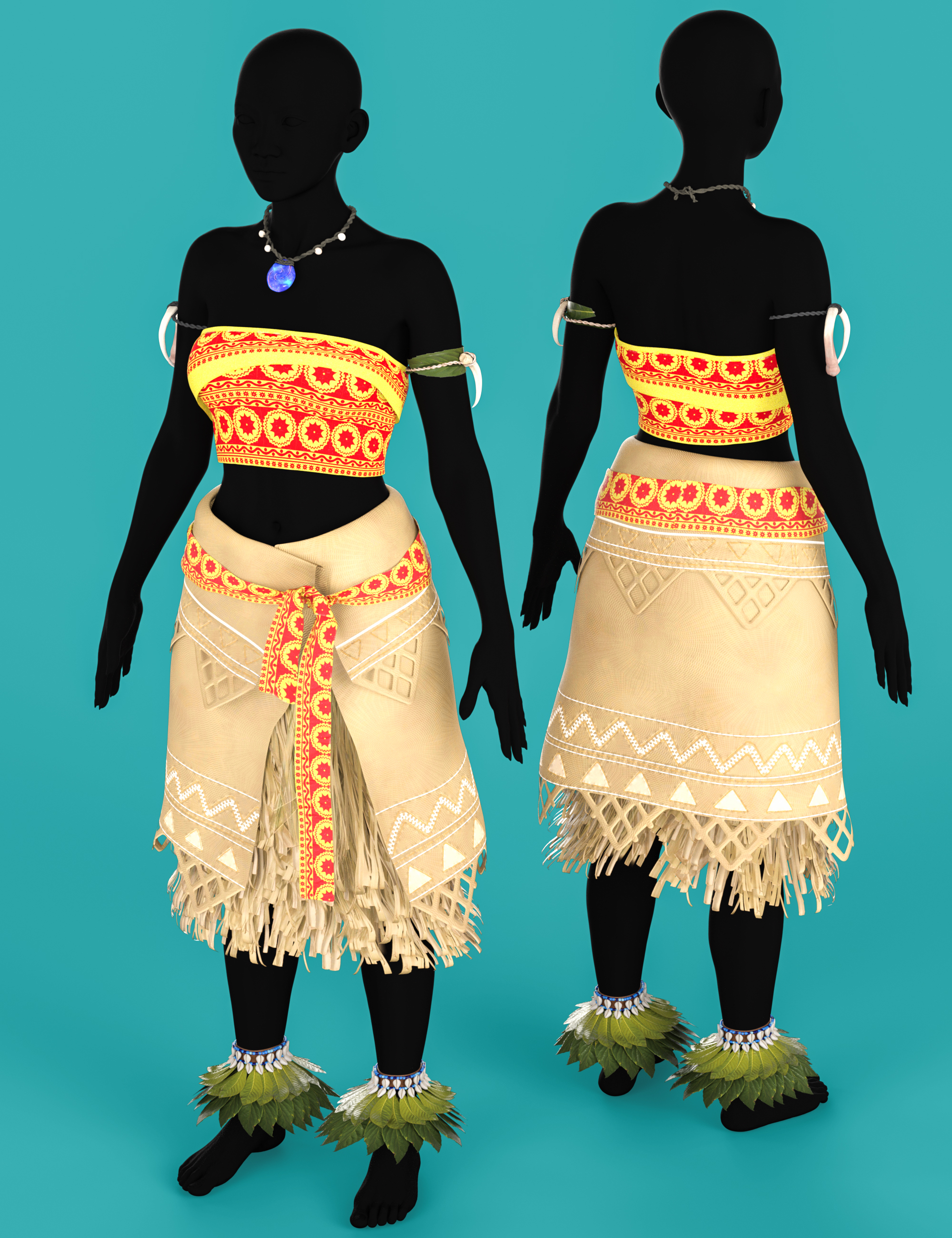 BW Tropical Harmony Outfit | Daz 3D