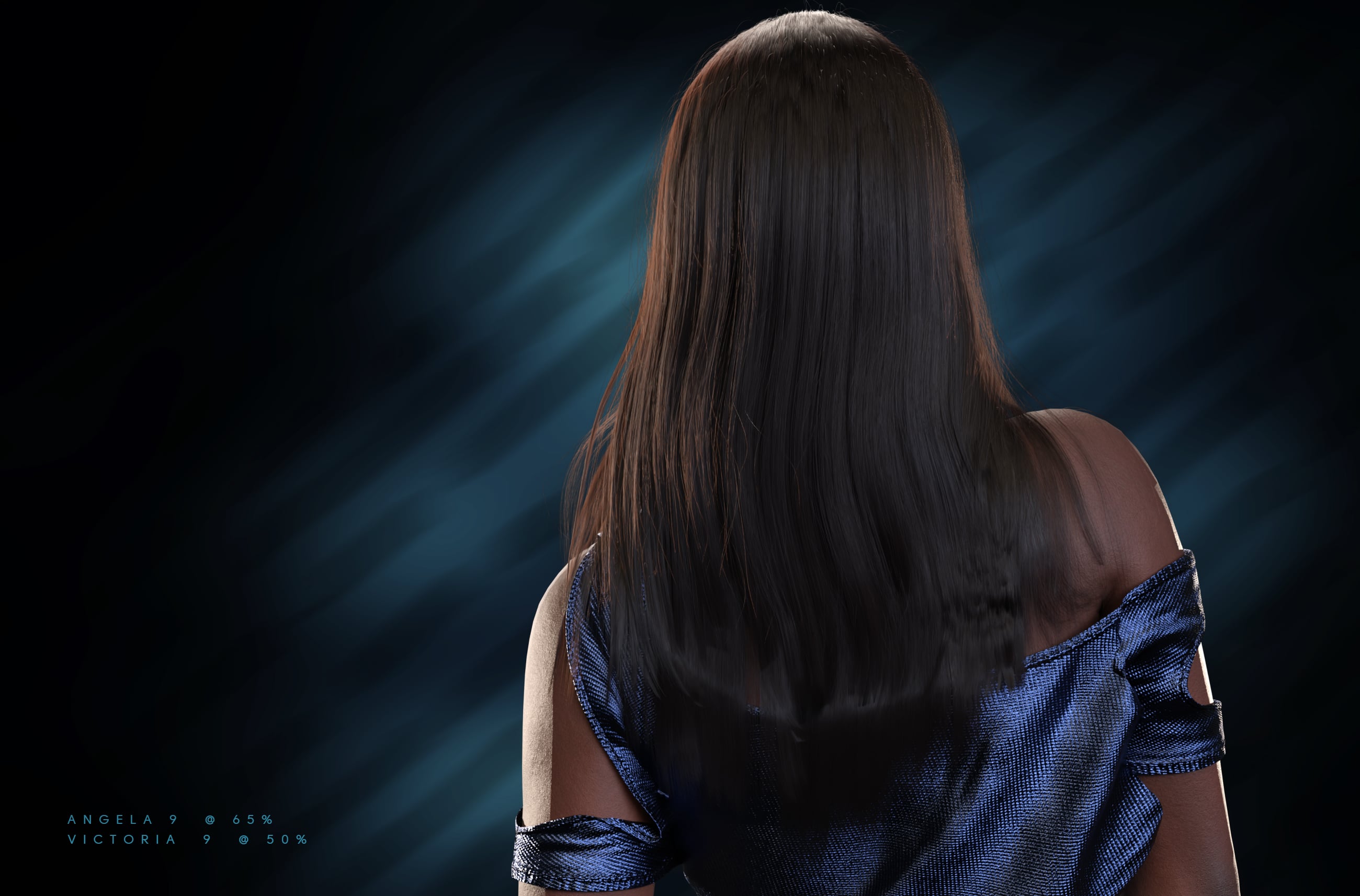 dForce Faustian Fringe Hair for Genesis 9 | Daz 3D