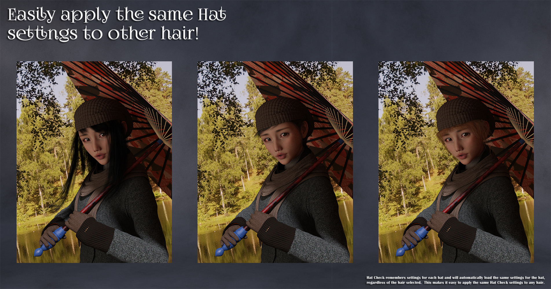 Hat Check for Genesis 8 | Daz 3D