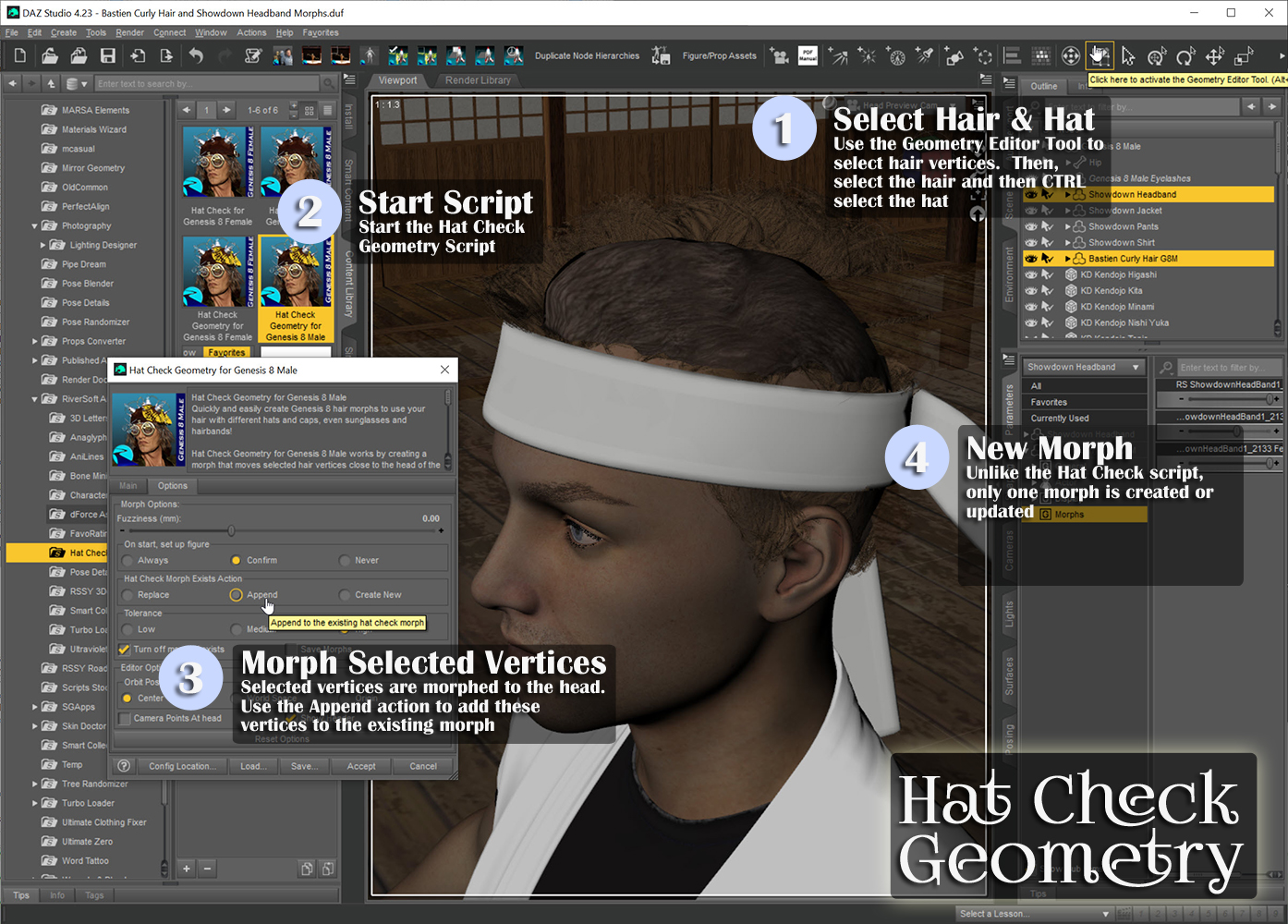 Hat Check for Genesis 8 | Daz 3D