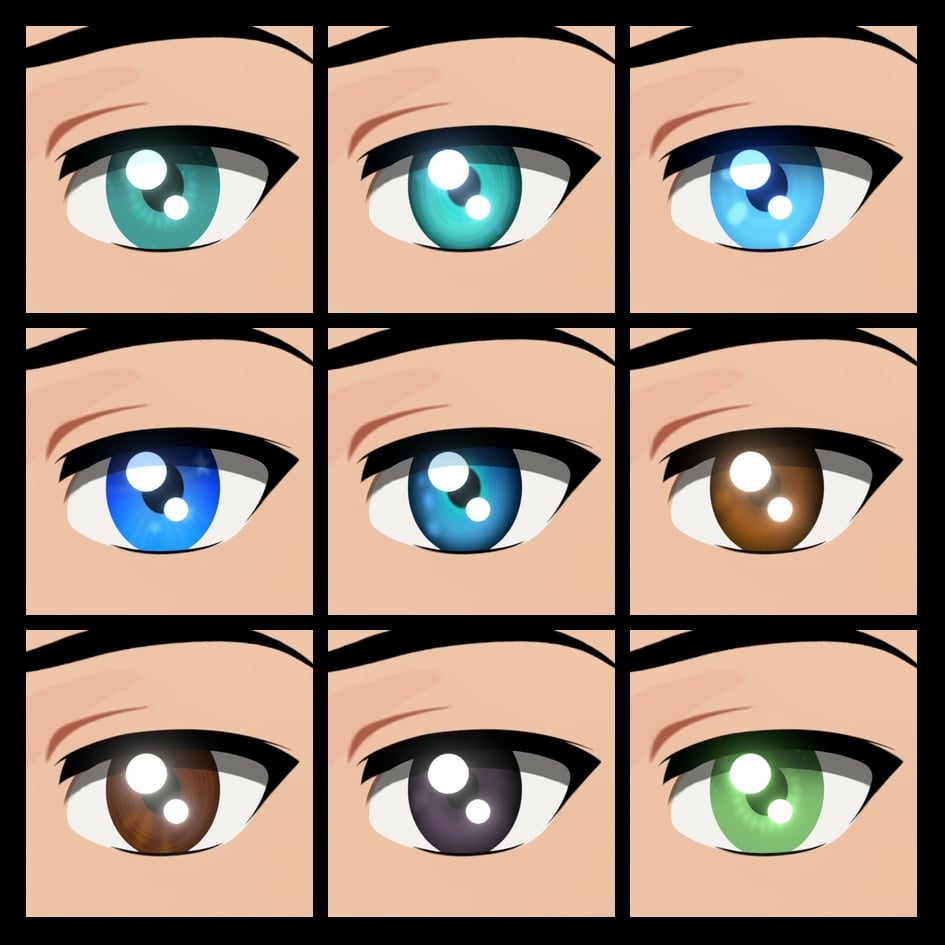 Anime Brows and Eyes Expansion for Genesis 9 | Daz 3D
