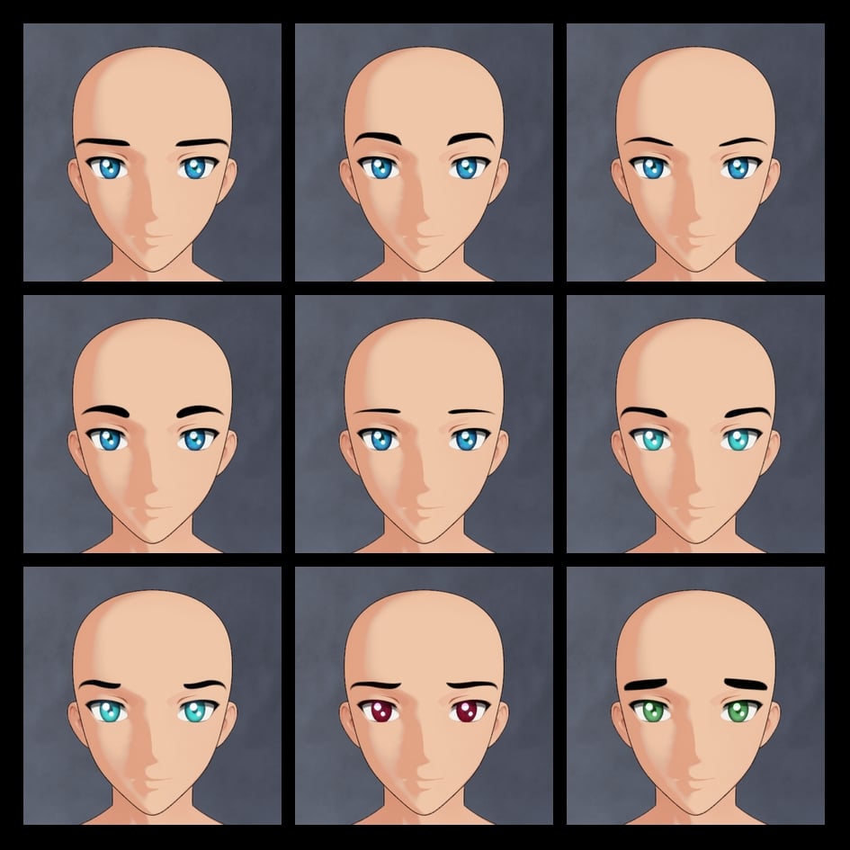 Anime Brows and Eyes Expansion for Genesis 9 | Daz 3D