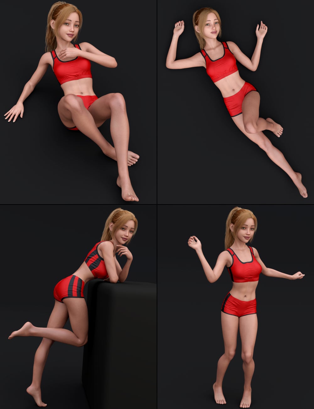 MMX Feminine Poses 10 for Genesis 9 | Daz 3D