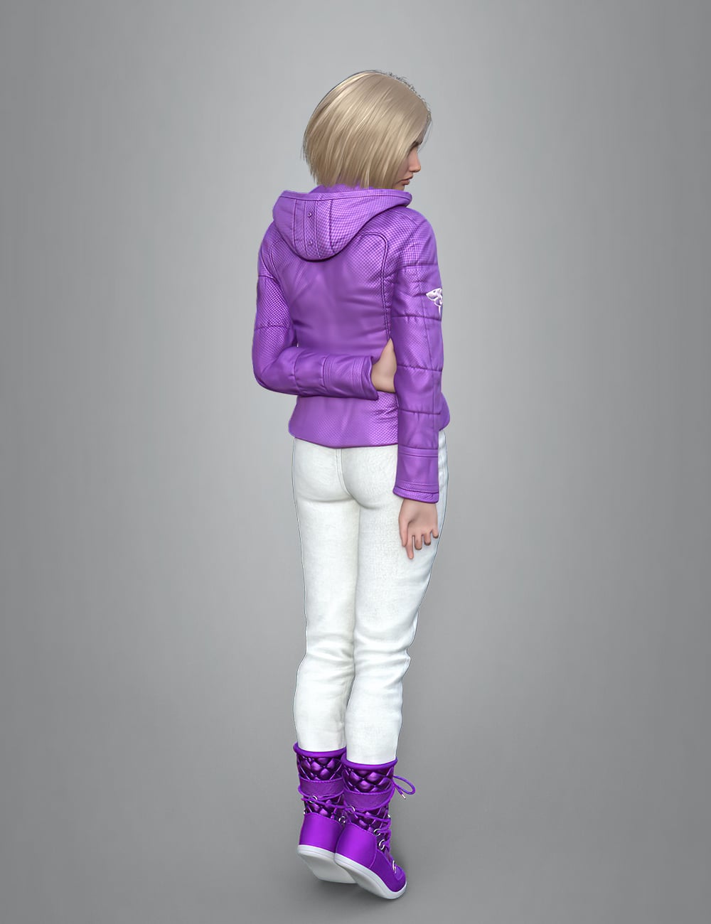 Winter Down Coat Outfit for Genesis 9 | Daz 3D