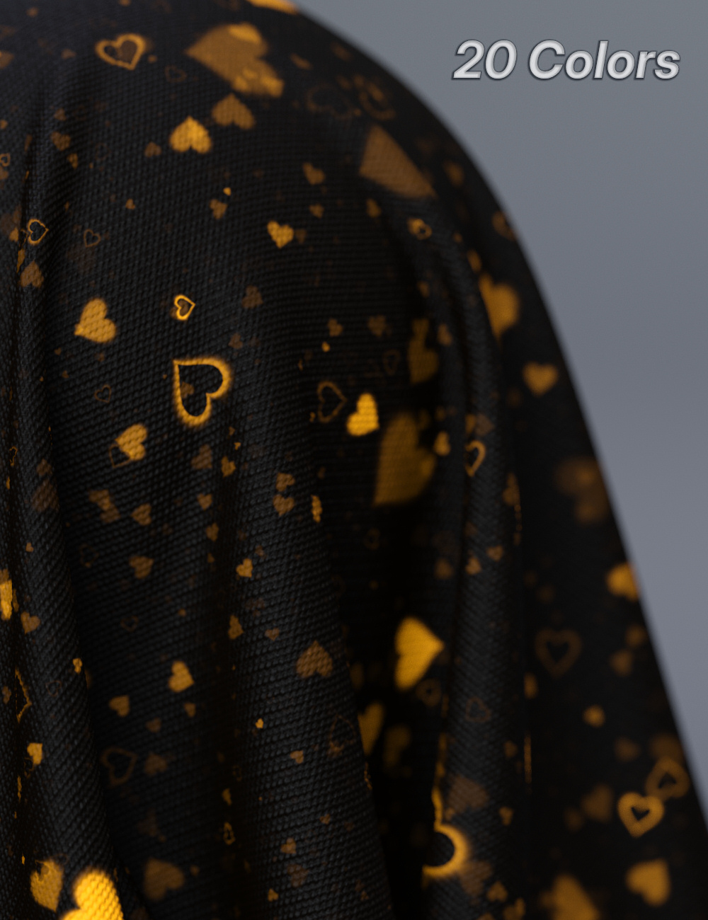 MMX Heart Fabric Patterns for Iray | Daz 3D