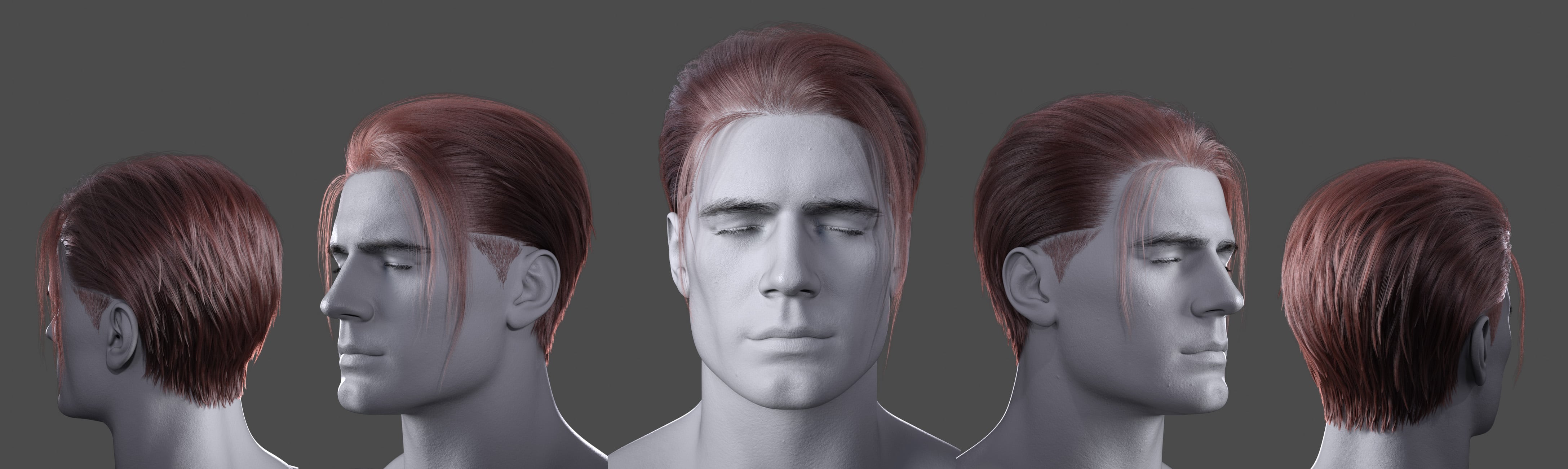 dForce AK Adonis Hair for Genesis 9 | Daz 3D