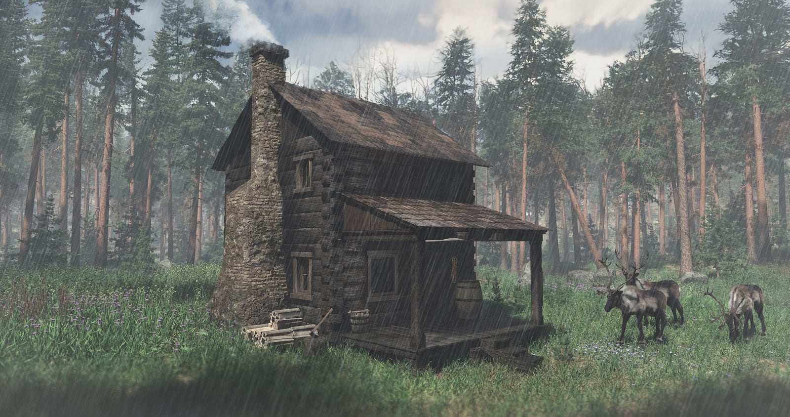Trapper's Cabin | Daz 3D