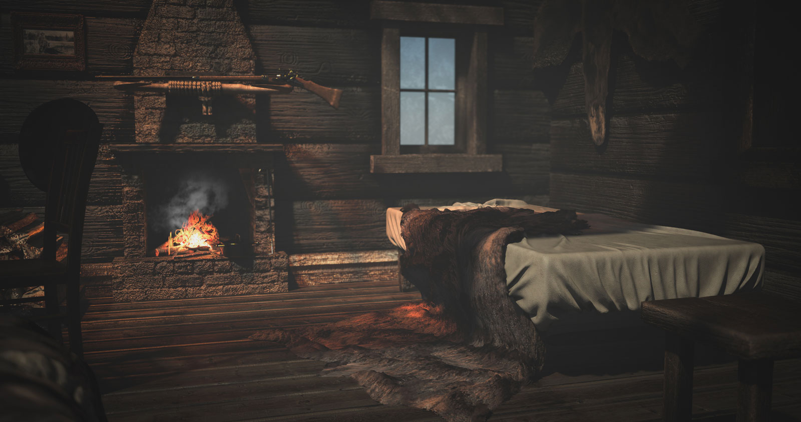Trapper's Cabin | Daz 3D