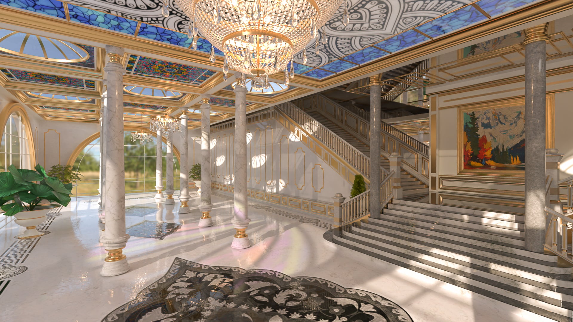 Regal Atrium and Pool Hall | Daz 3D