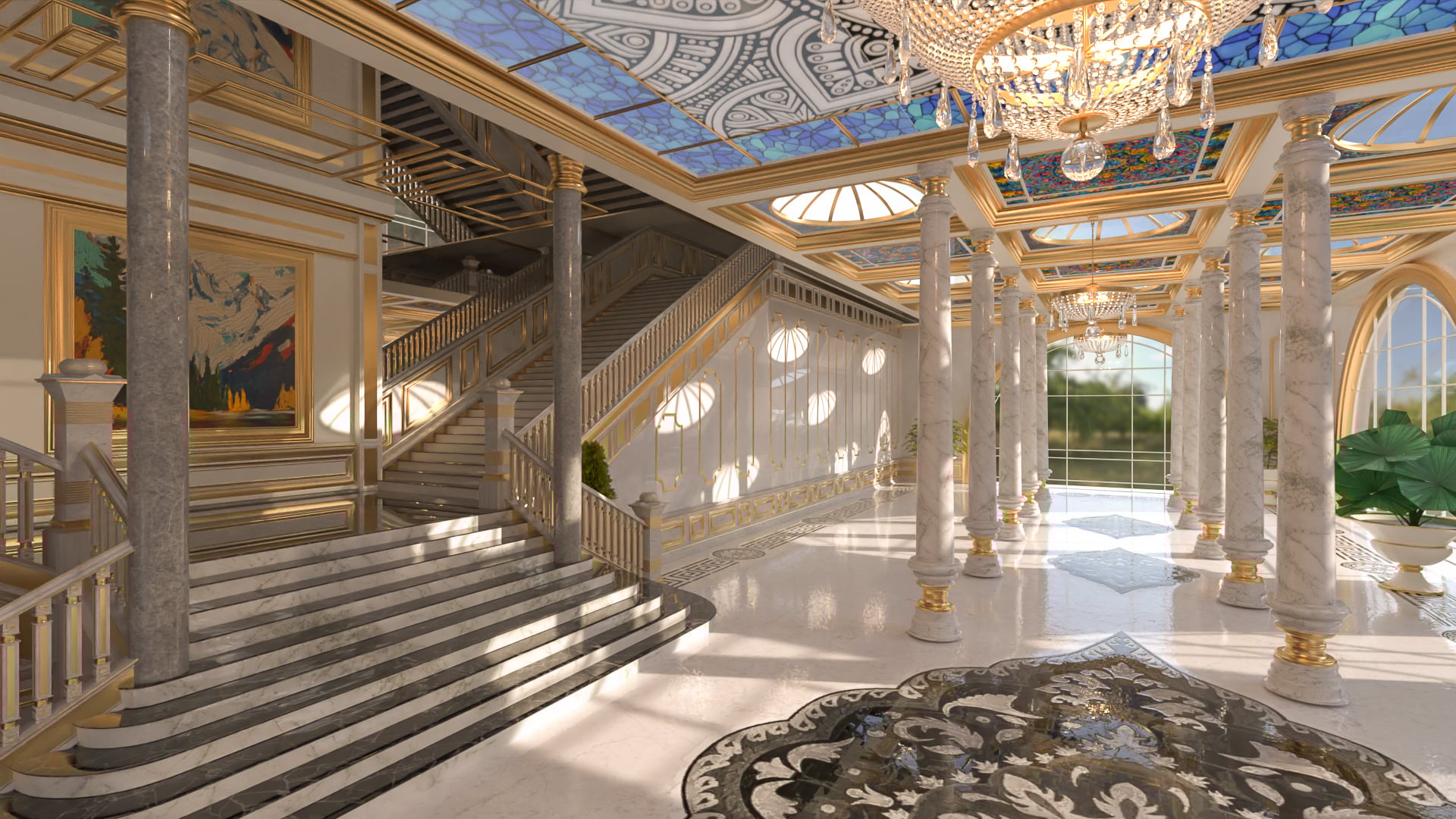 Regal Atrium and Pool Hall | Daz 3D