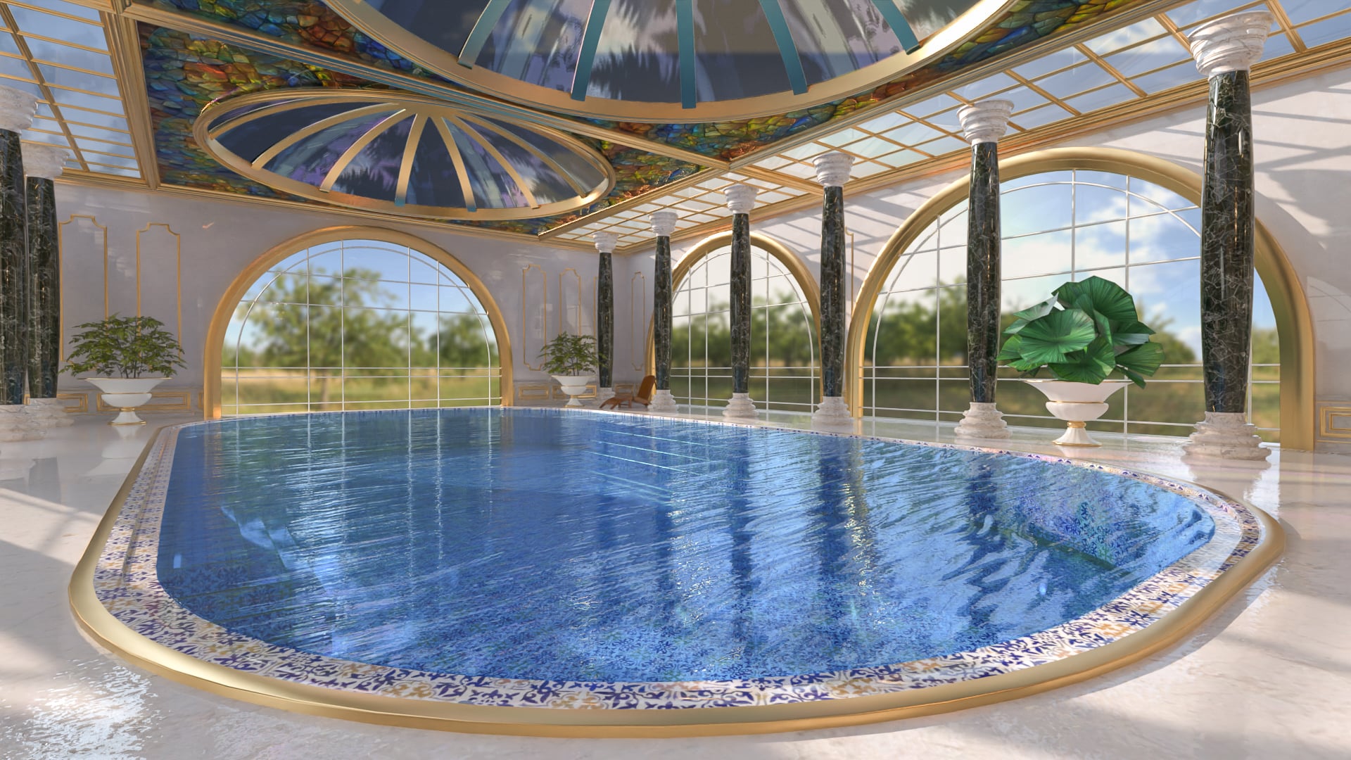 Regal Atrium and Pool Hall | Daz 3D