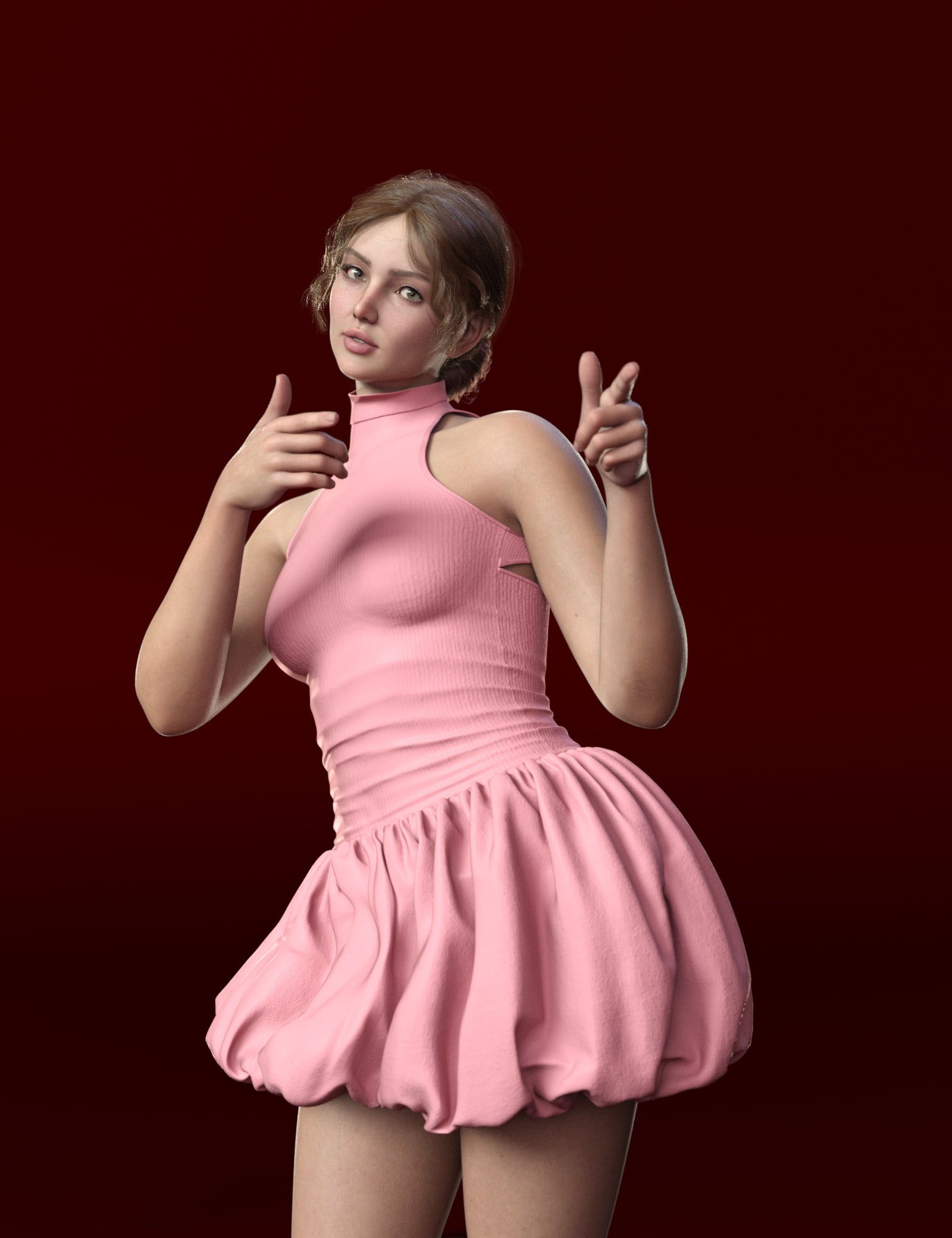 dForce MK Bubble Charm Dress for Genesis 9 | Daz 3D